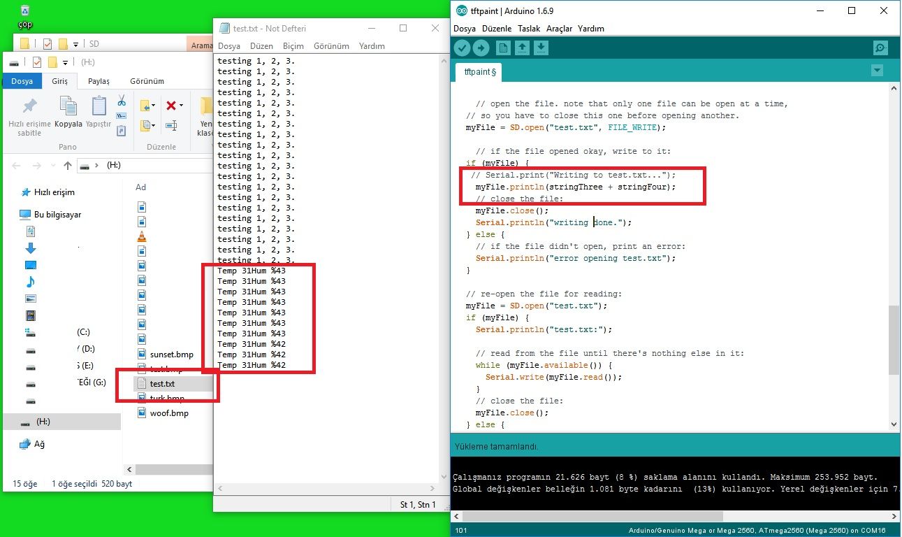 Arduino Mega + 2.4 TFT LCD Shield + DHT11 Temperature and Humidity Displaying : 4 Steps ...