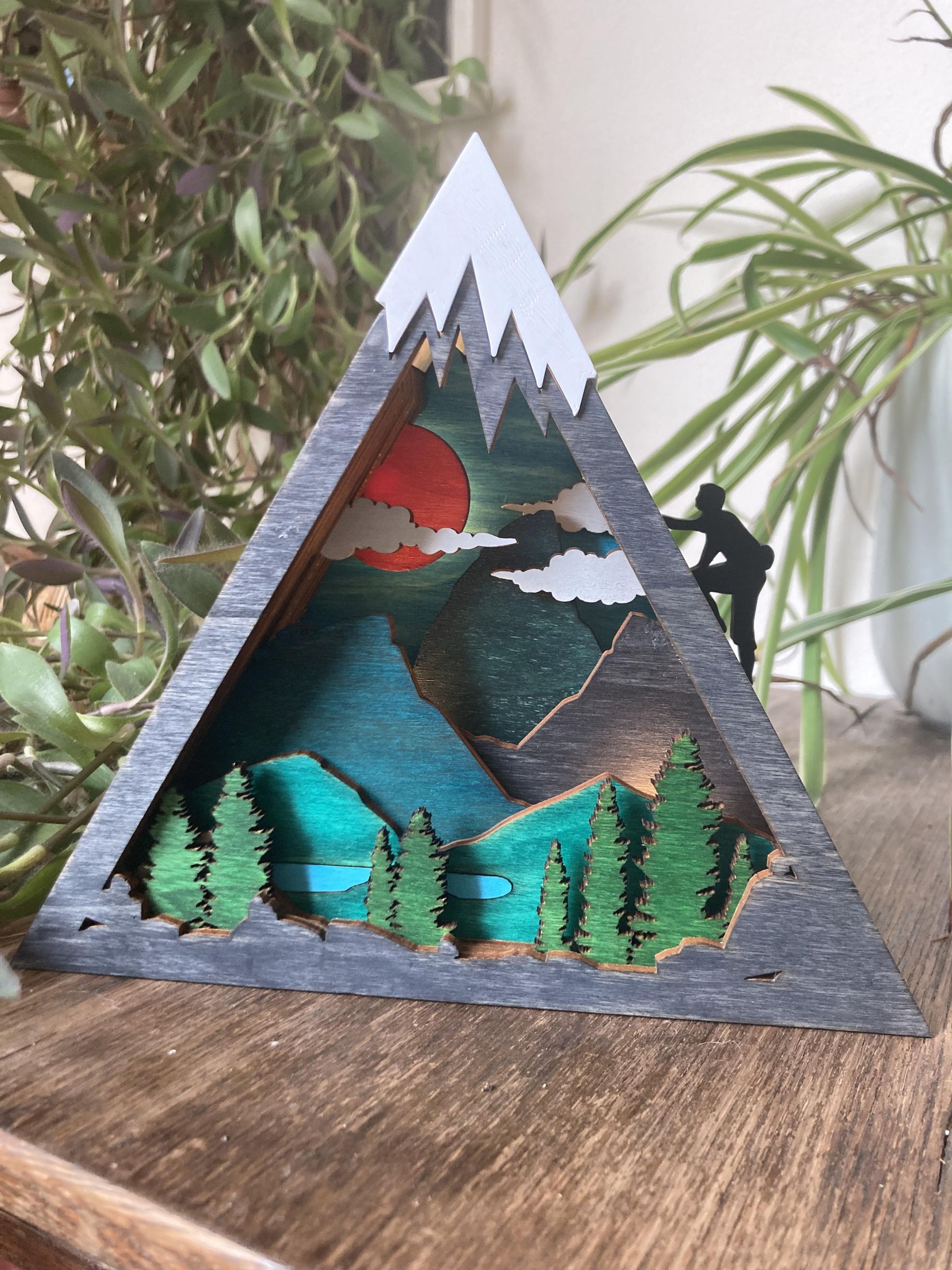 Mountain Diorama Lamp With 3D Printed Climber Switch : 9 Steps (with ...