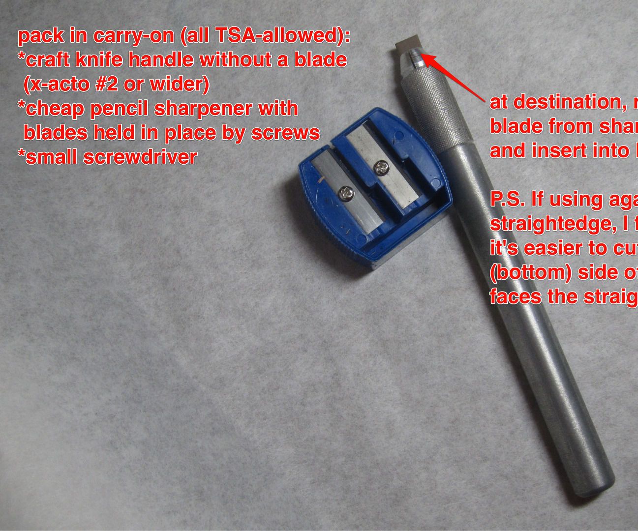 TSA-friendly Craft Knife - Instructables