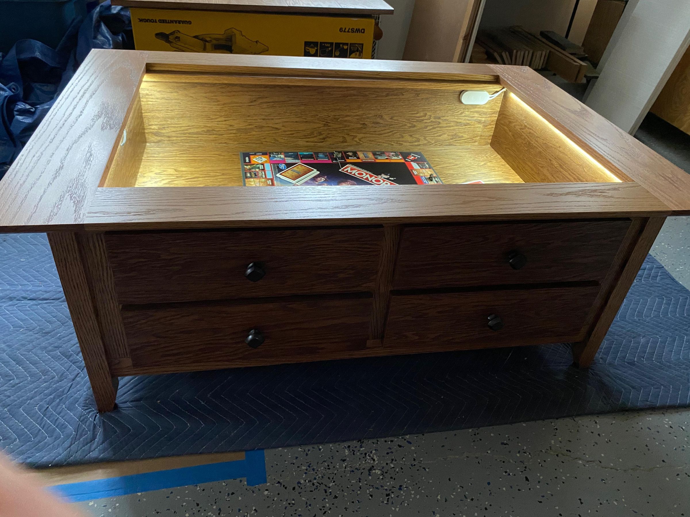 Gaming Coffee Table With Hidden Gaming Area : 4 Steps (with Pictures ...