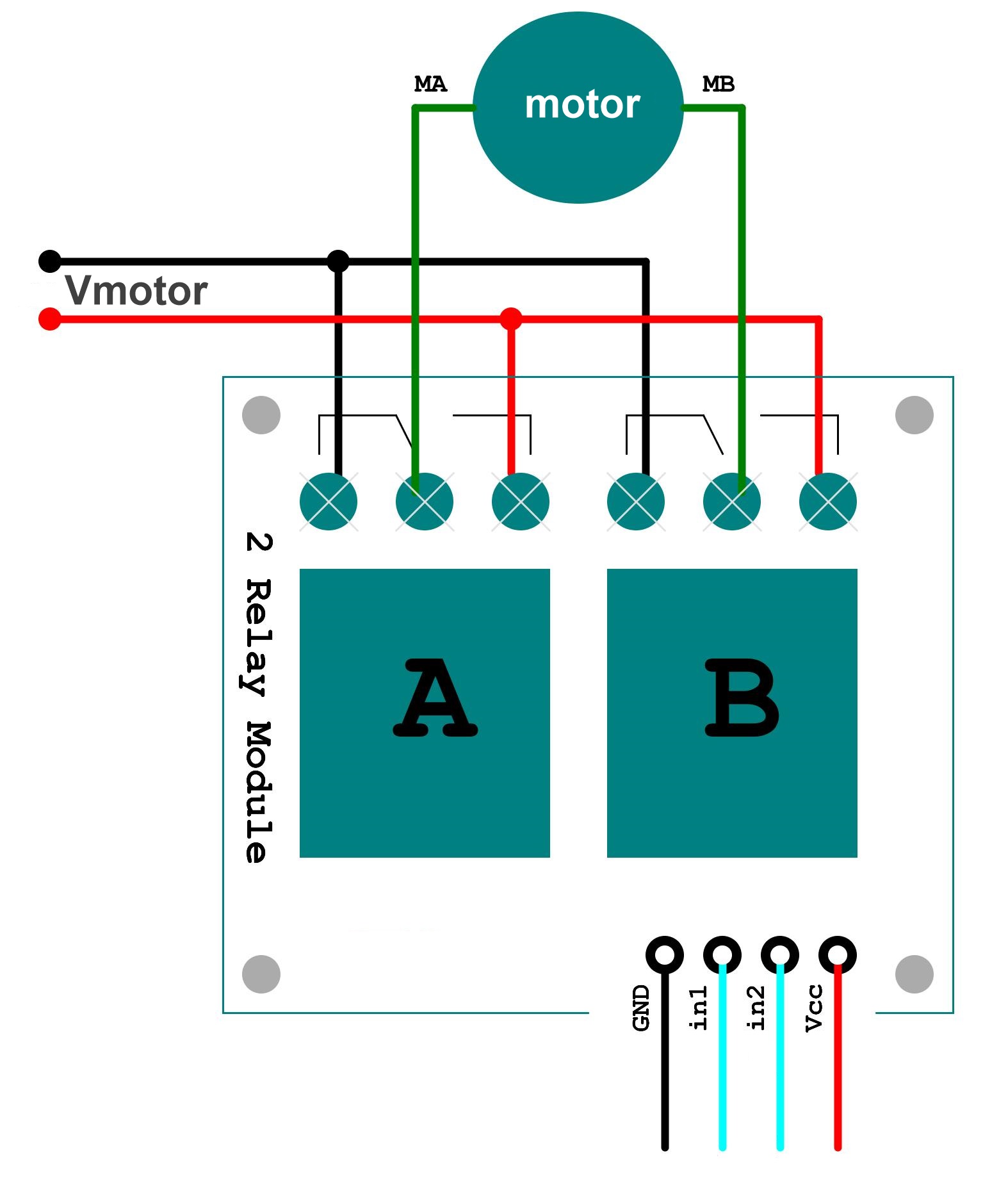 DC Motor Controller With Two Relay : 6 Steps - Instructables