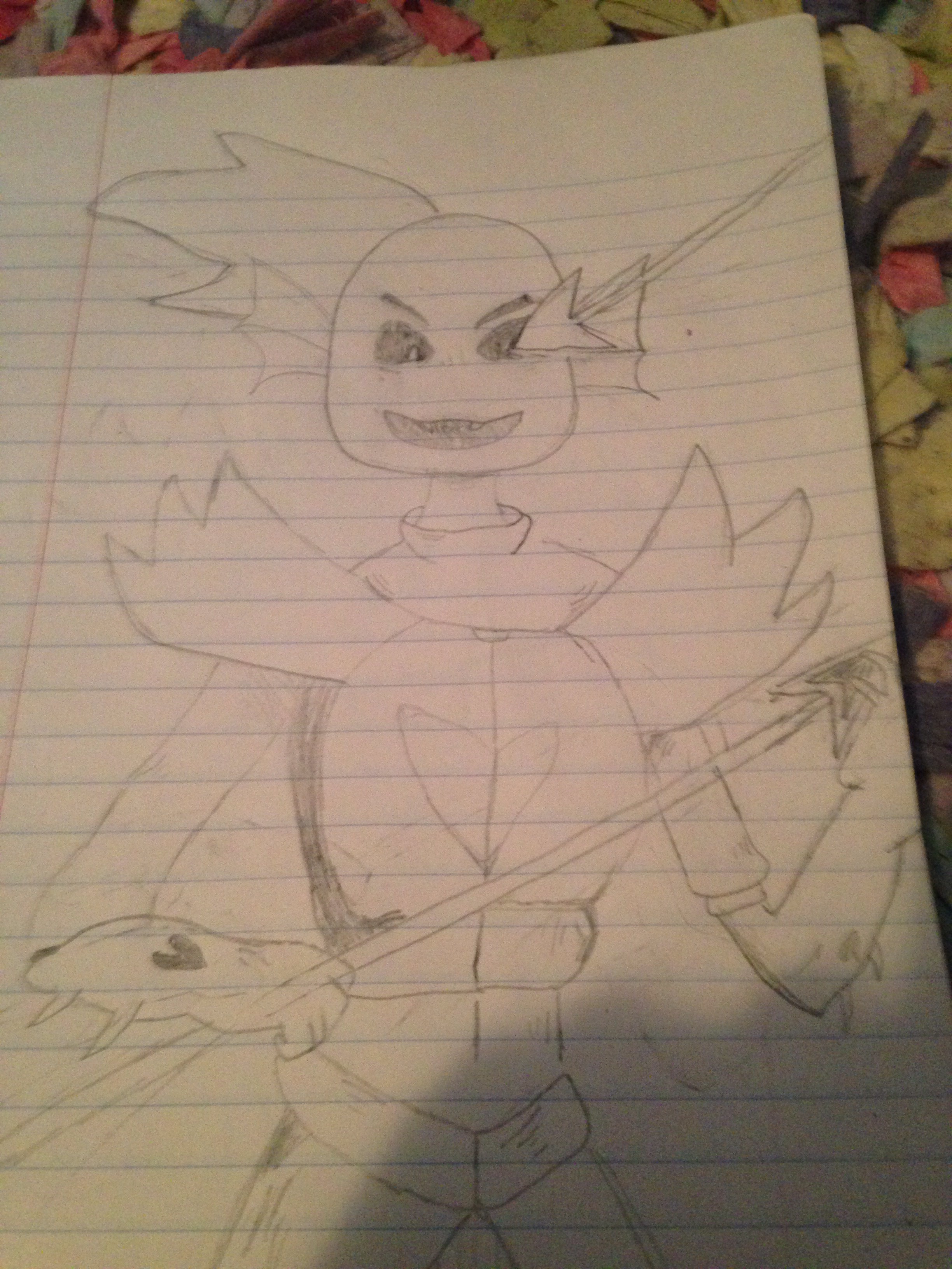 How to Draw Undyne the Undying : 3 Steps - Instructables