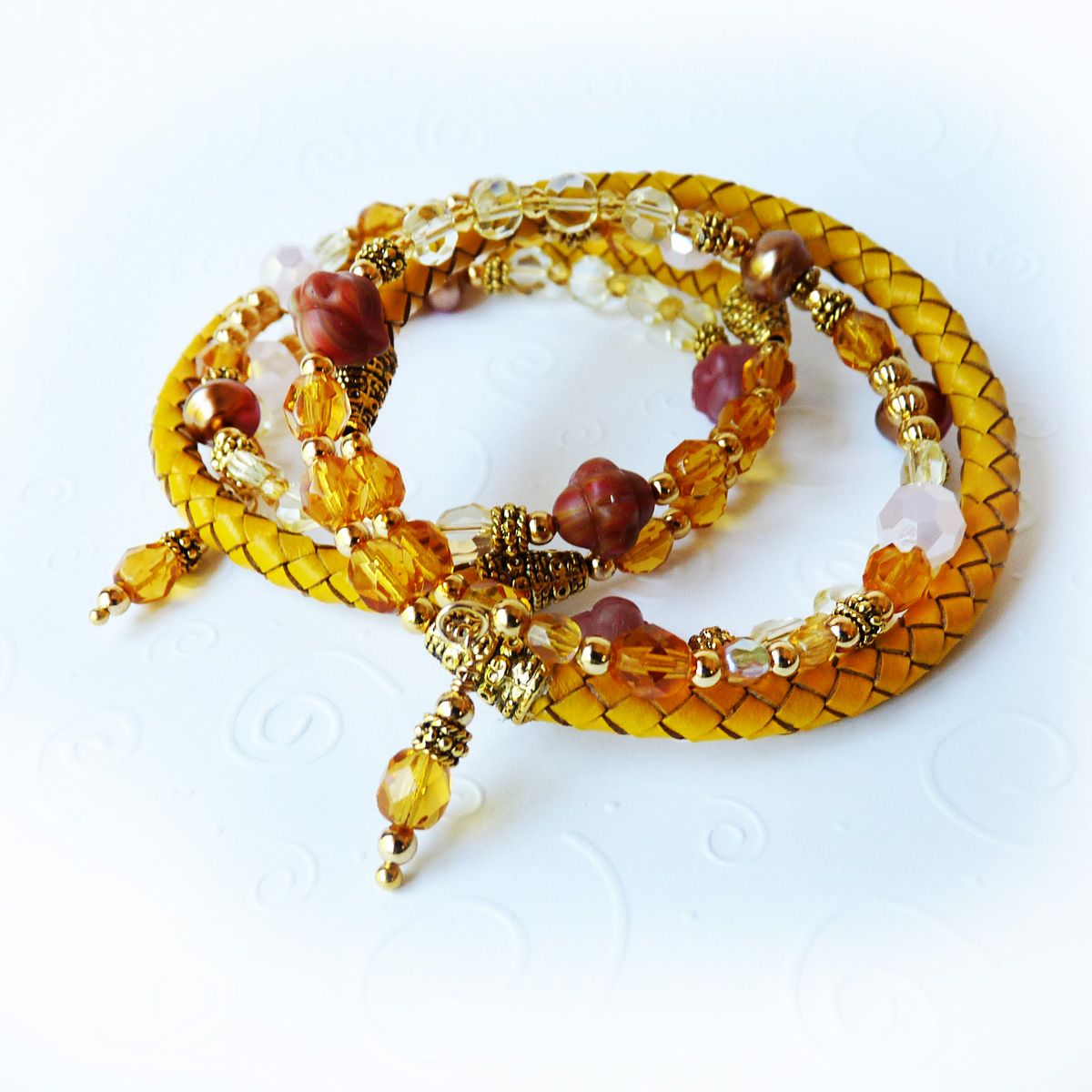 Leather & Memory Wire Wrap Bracelet : 10 Steps (with Pictures ...