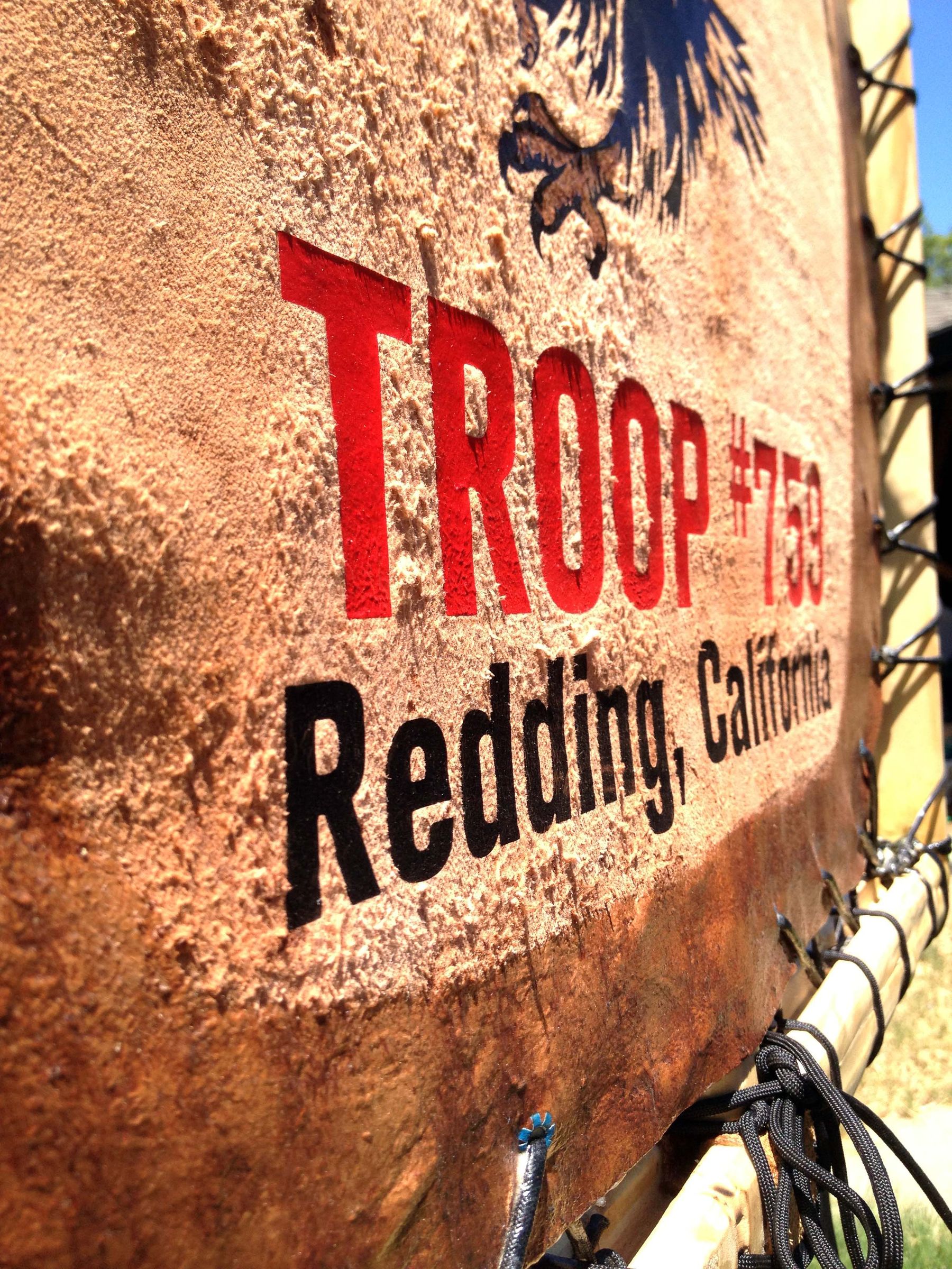 Handmade Boy Scout Troop Flag - Leather & Wood : 4 Steps (with Pictures ...