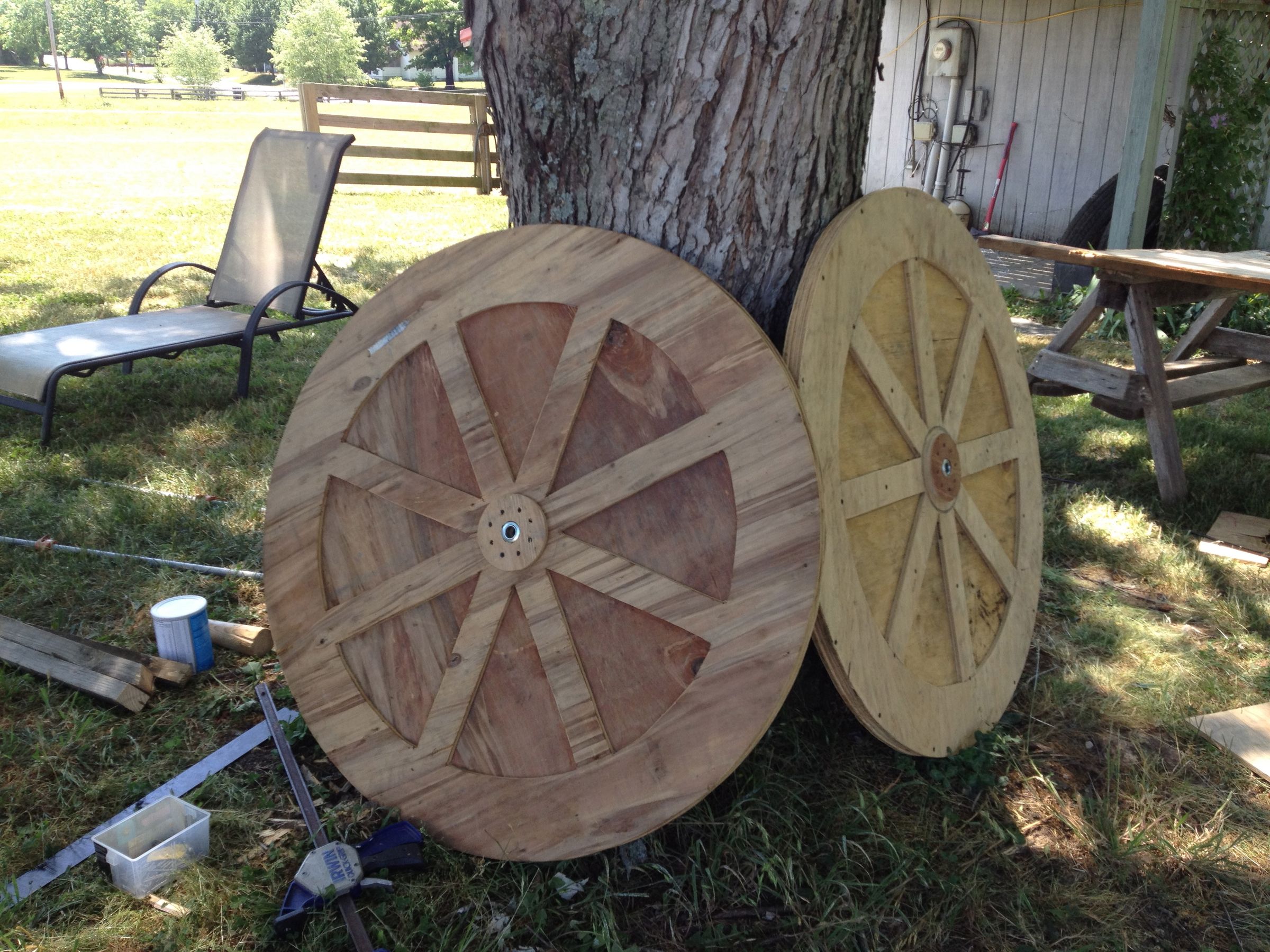 Constructing Wagon-type Wheels for Use on Chicken Tractors and Garden ...