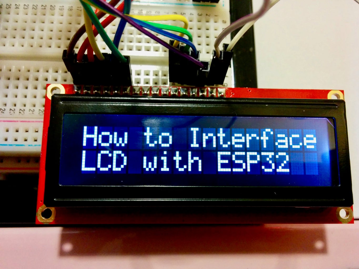 Esp32 How To Interface Lcd With Esp32 Microcontroller Development Board 4 Steps Instructables