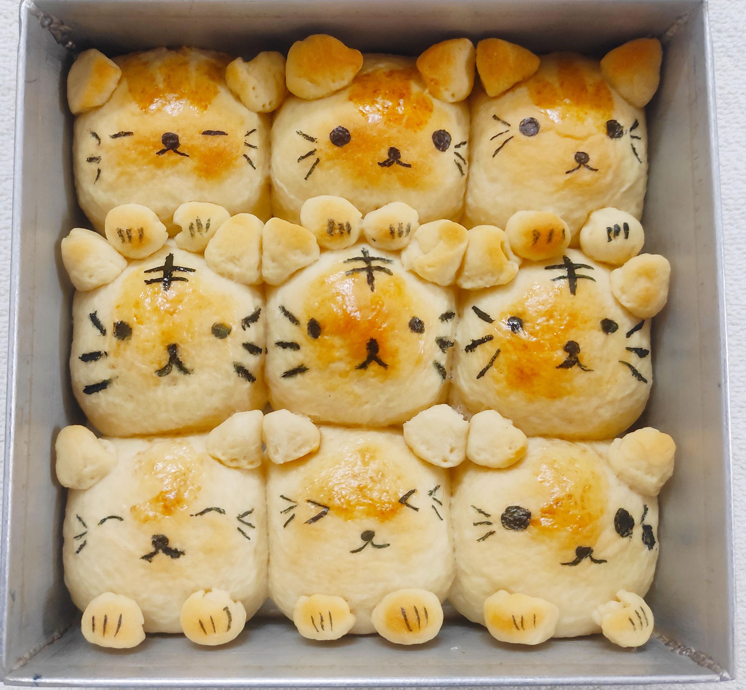 Cat Family | Cats and Tigers Pull-apart Buns : 14 Steps (with Pictures ...