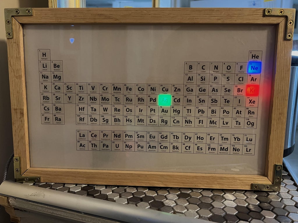 Periodic Table Clock 9 Steps With Pictures Instructables