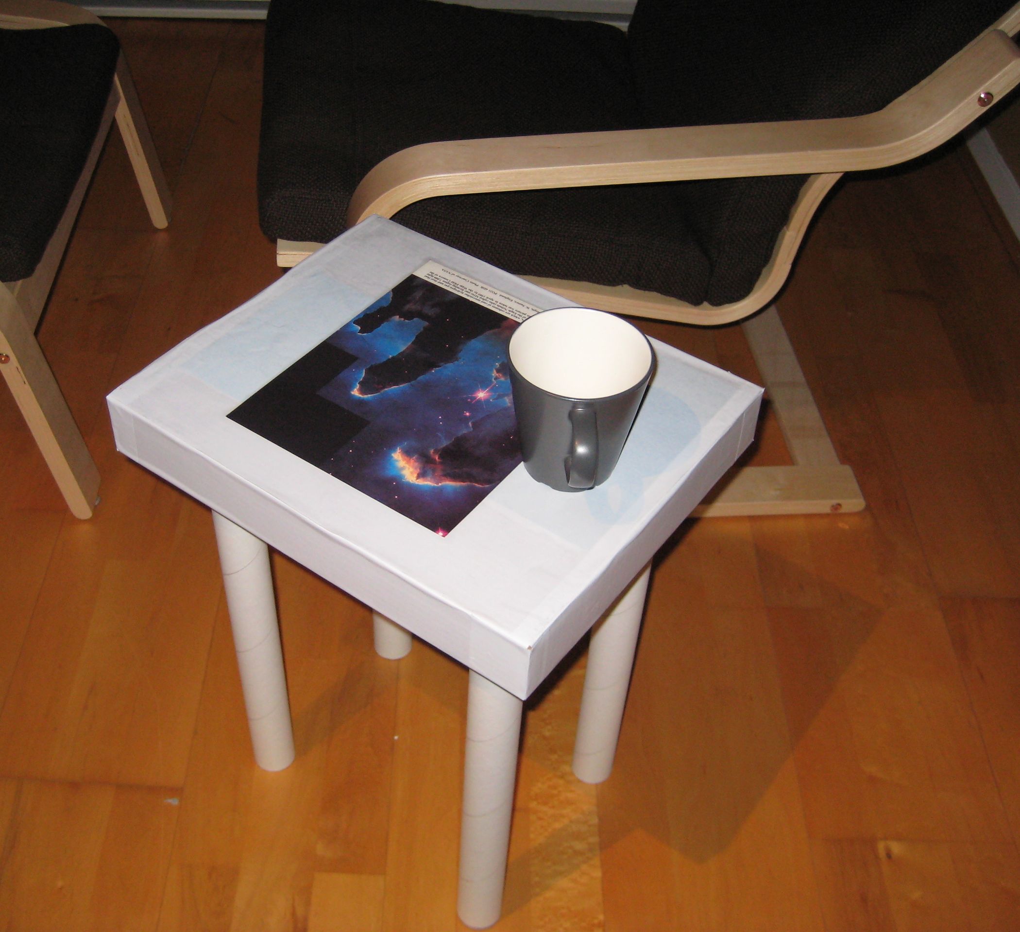 Super Simple Cardboard Table : 7 Steps - Instructables