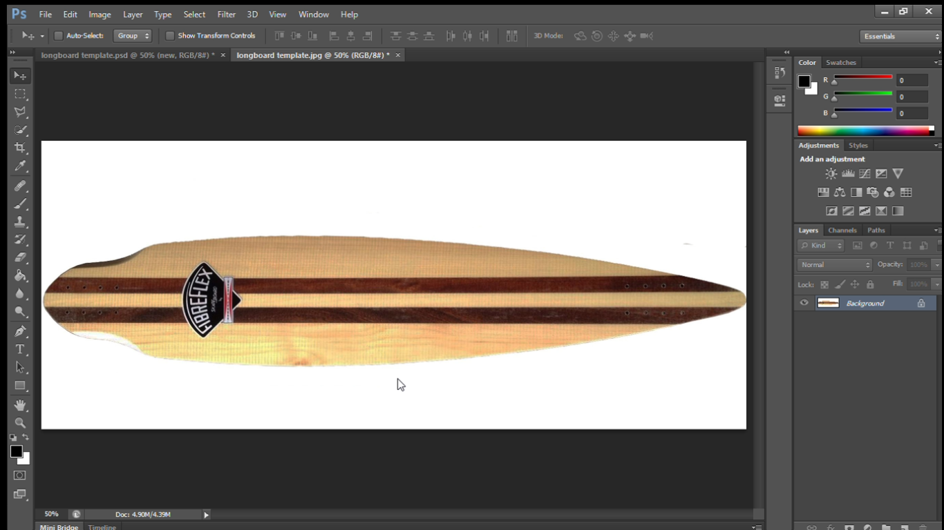 Rainbow Glow in the Dark Longboard Made With Wood and Epoxy : 11 Steps ...