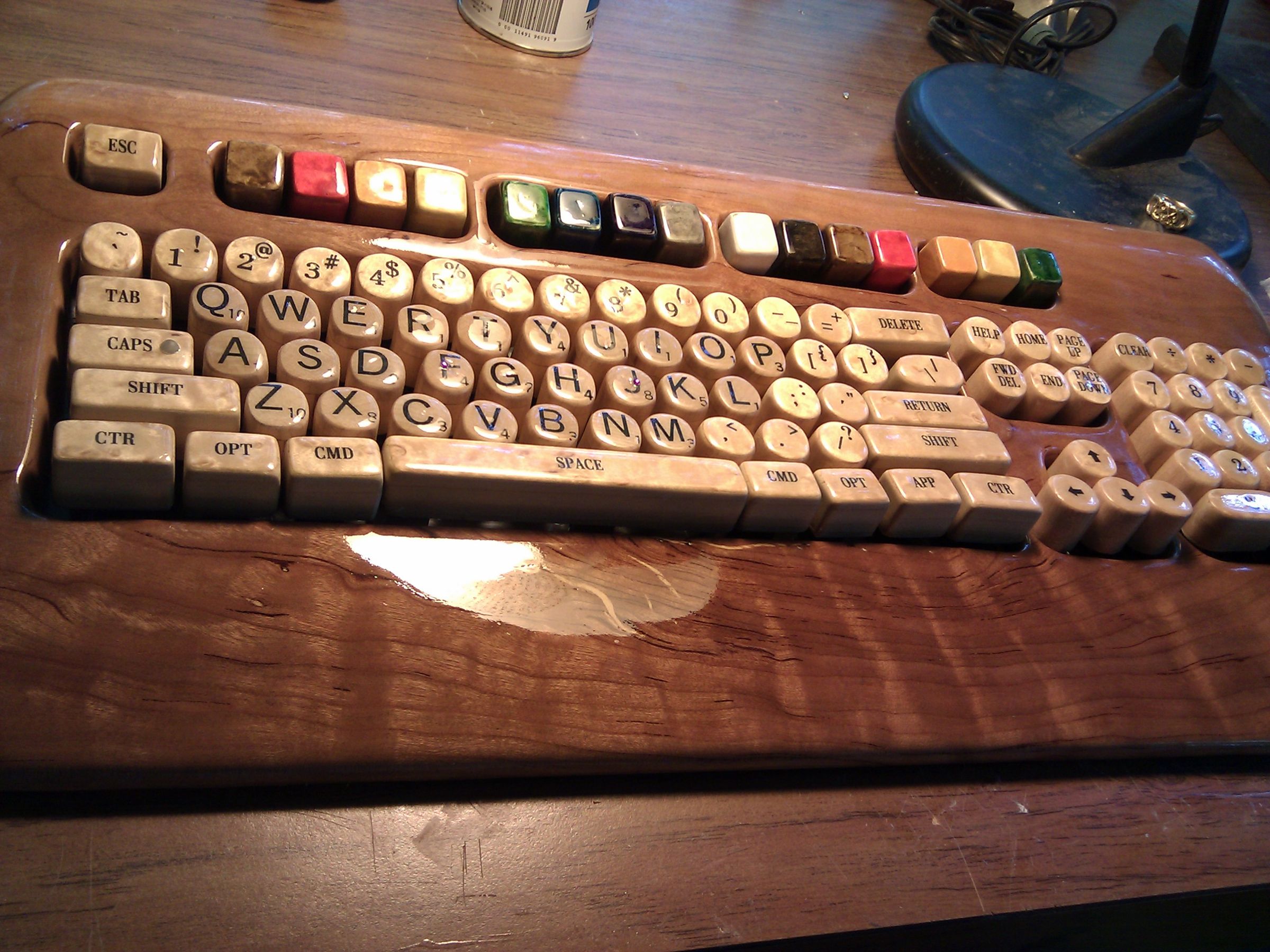 Wooden Computer Keyboard by Steve M. Potter : 24 Steps (with Pictures ...
