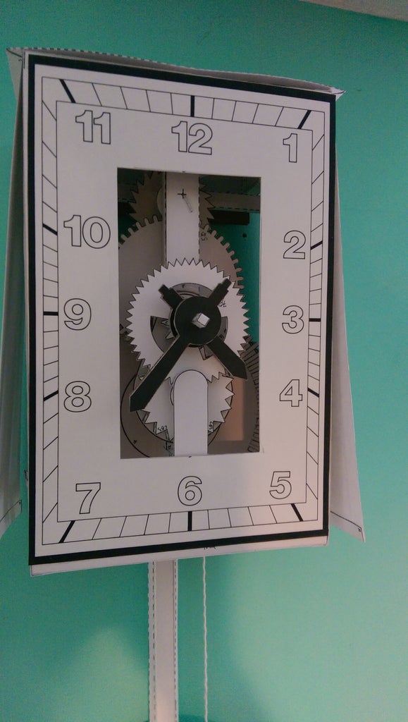 Paper Clock Make Your Own Working Paperclock Instructables Paper Clock Make Your Own Working Paperclock Instructables