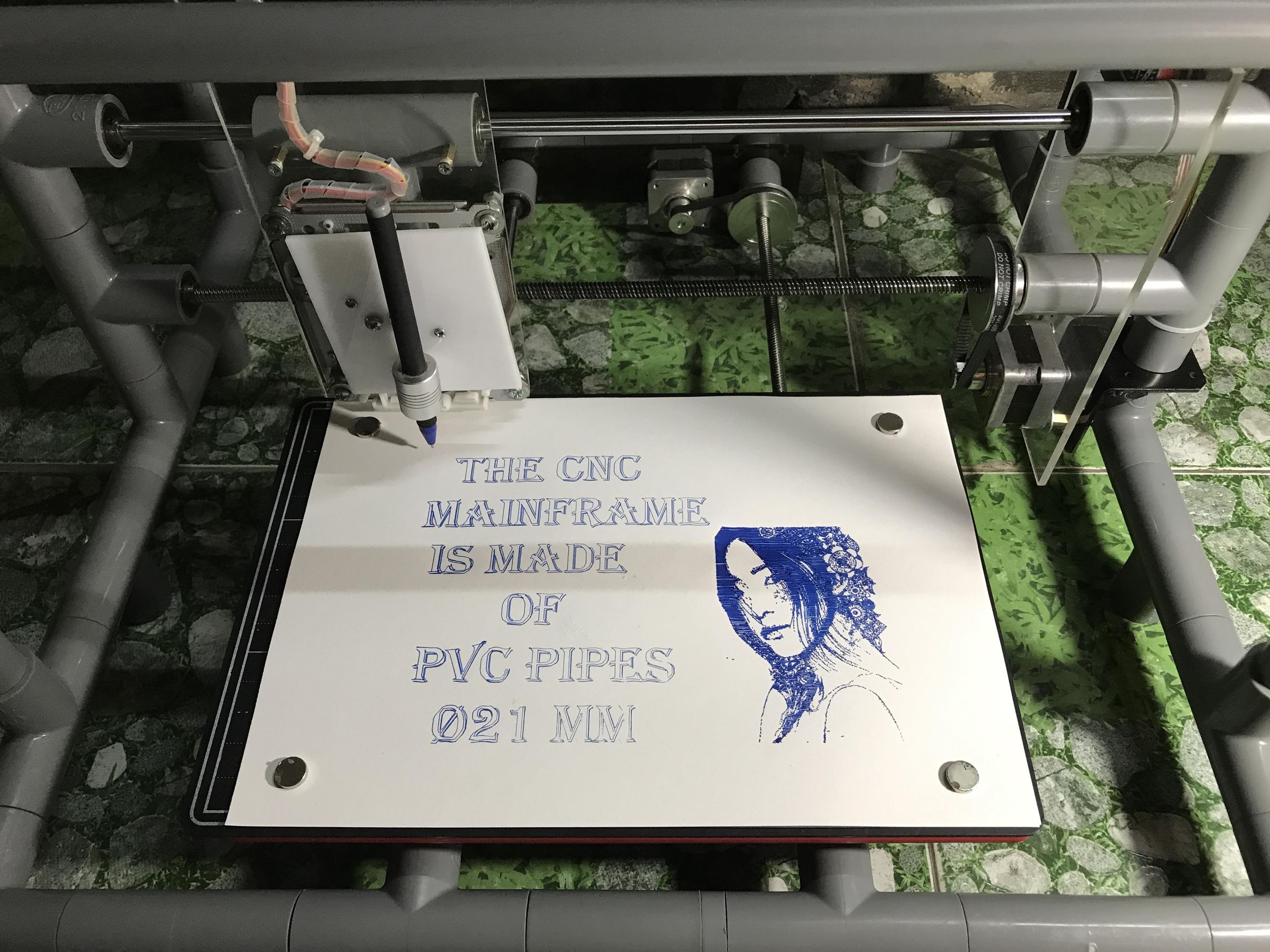 BUILD a PVC CNC PLOTTER IN a SIMPLE WAY : 11 Steps (with Pictures ...