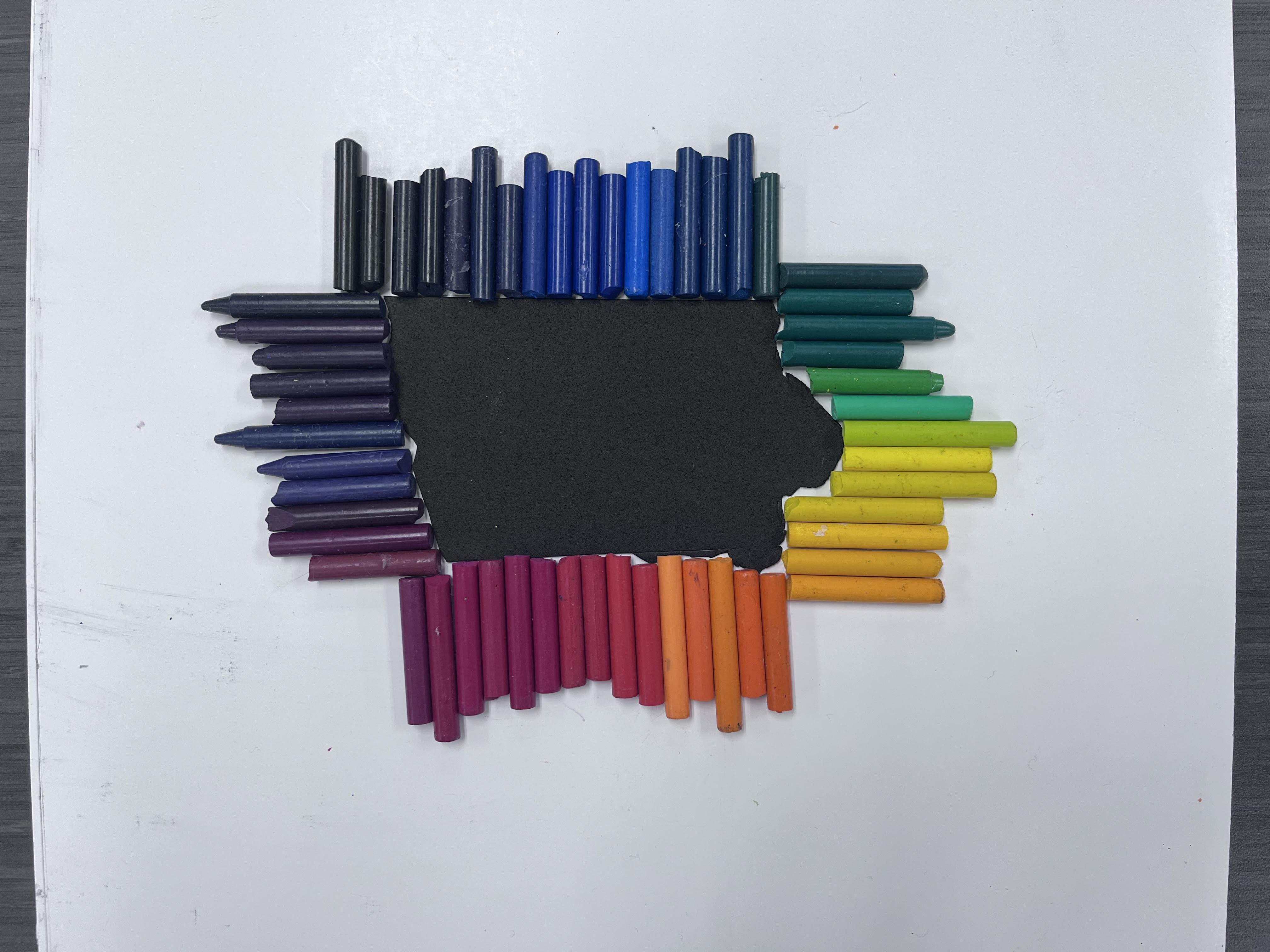 Silhouette Melted Crayon Art - Iowa : 5 Steps - Instructables