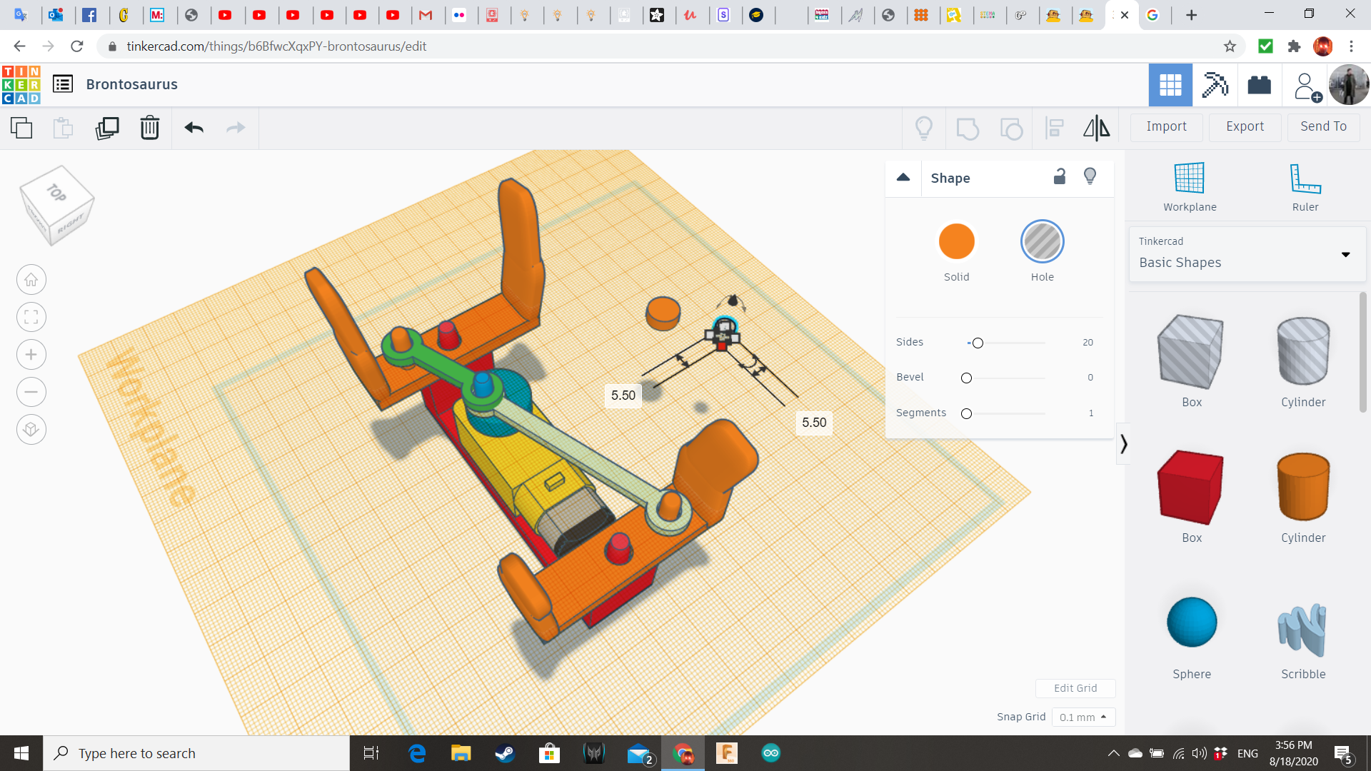 Tinkercad Robotics for School: Create TWO Walking Machines! : 27 Steps ...