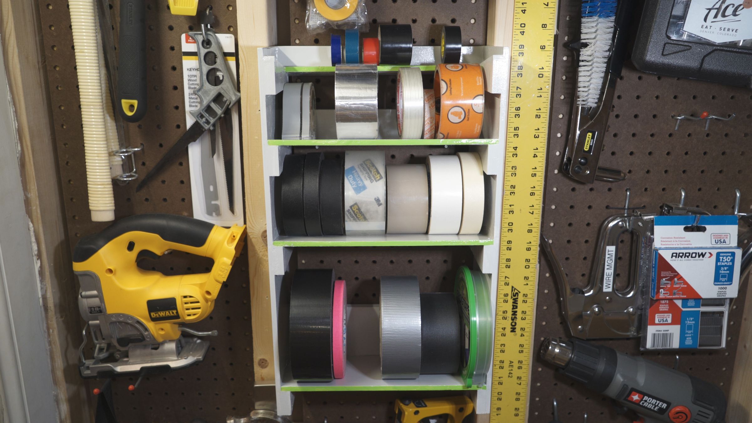 Super Simple Tape-Roll Storage Rack : 10 Steps (with Pictures ...