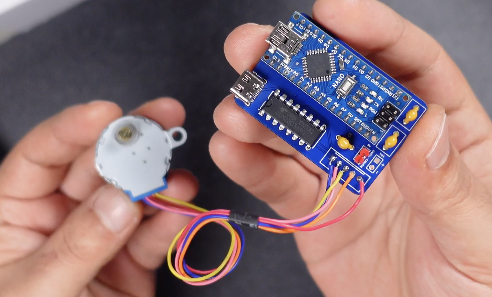 Make A Simple 3d Hollow Clock Arduino Nano And 5v Stepper 3 Steps Instructables 1999