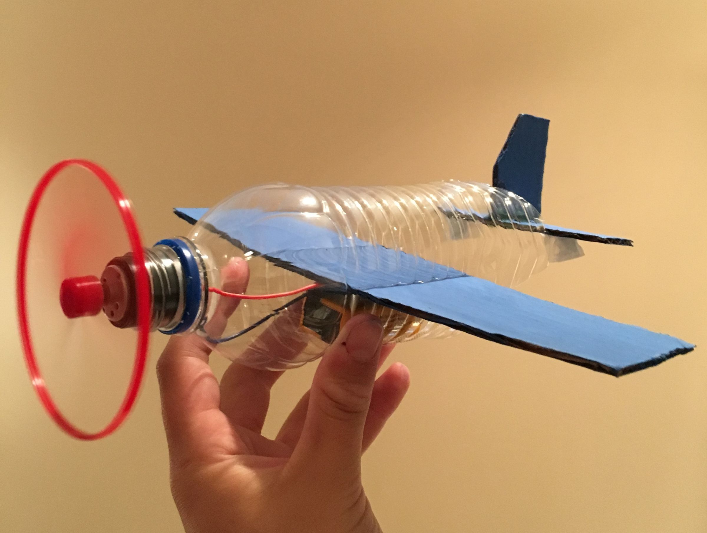 Plastic Bottle DC Motor Airplane : 13 Steps - Instructables