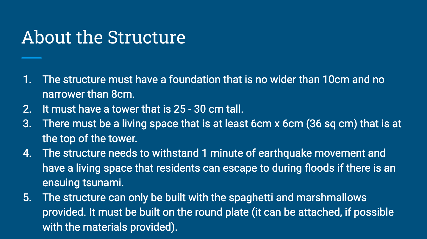 Spaghetti, Marshmallows, and Earthquake Preparedness : 5 Steps (with ...