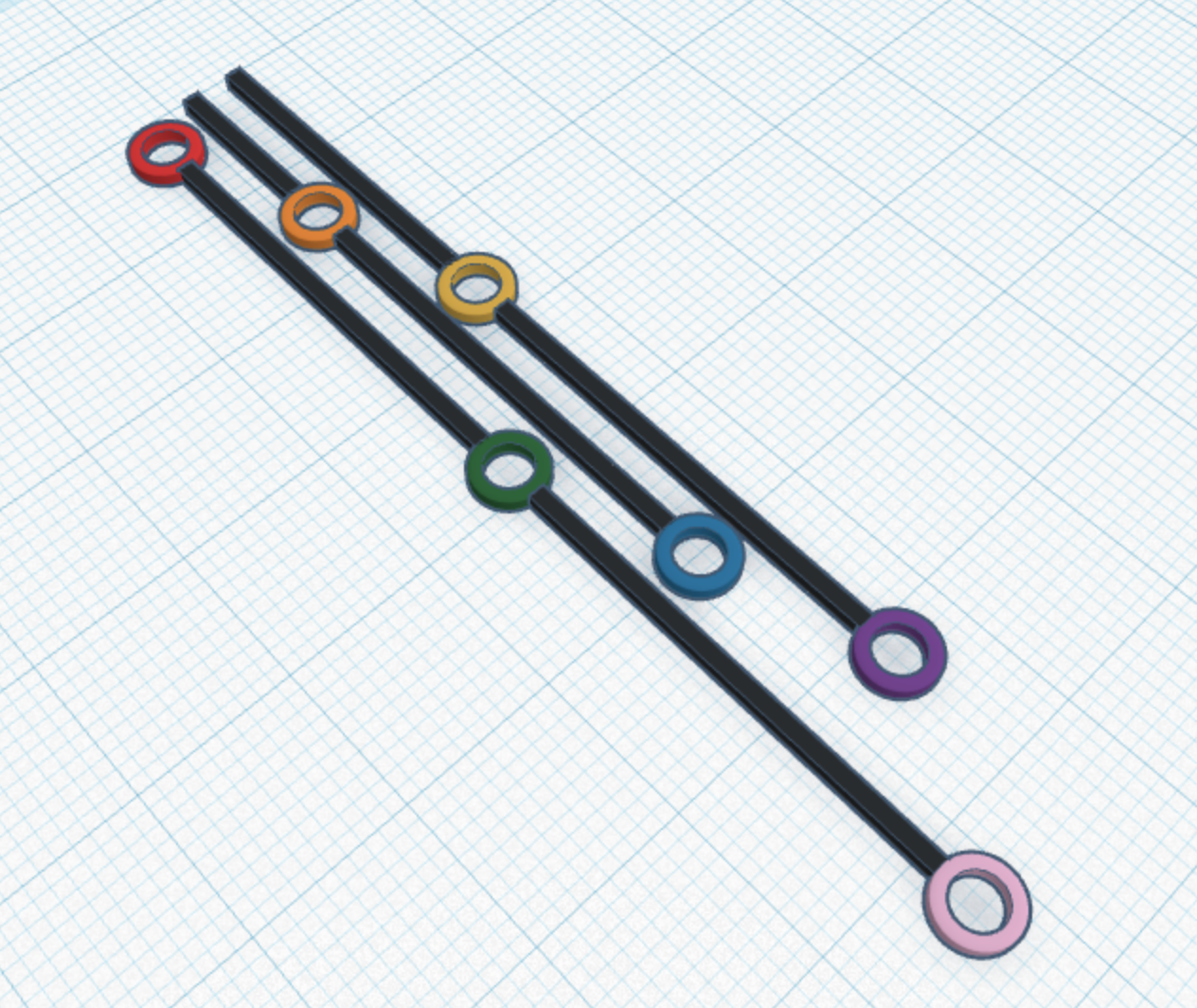 Dangle Rainbow Jump Ring and Chain Earrings : 4 Steps (with Pictures ...