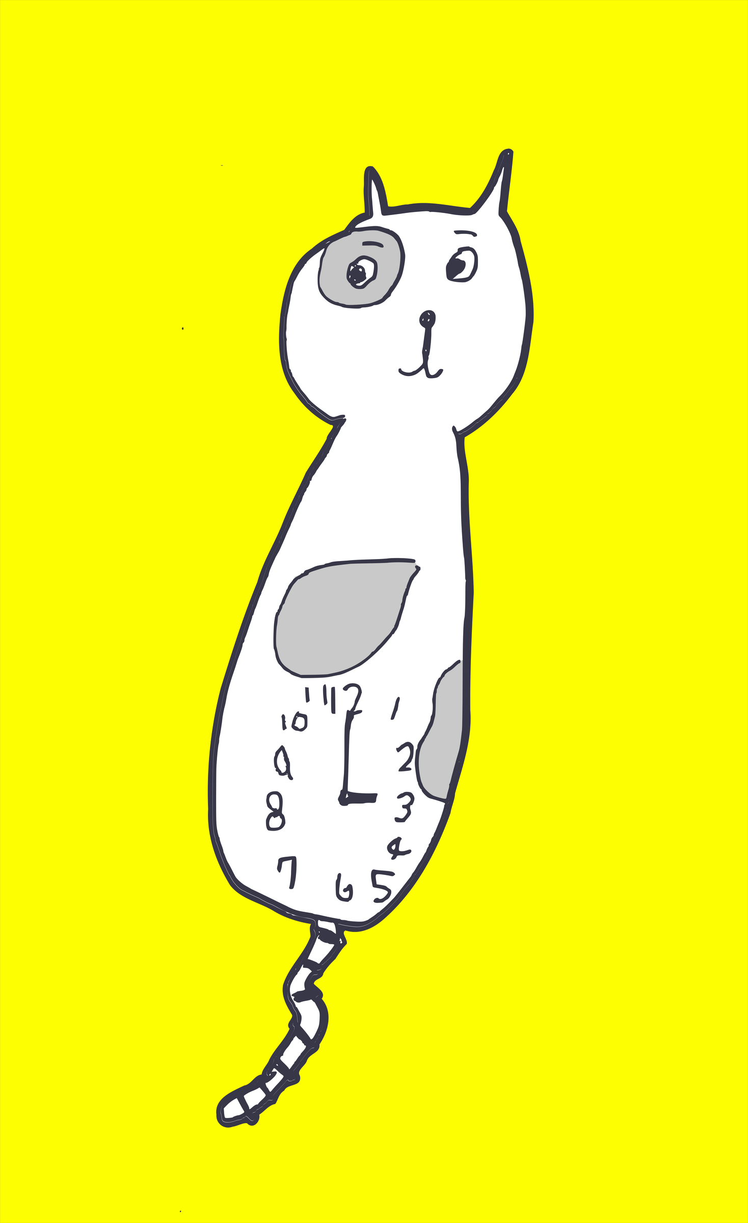 Turn Kids' Drawing Cat Clock Into Reality (with Swinging Tail) : 9 ...