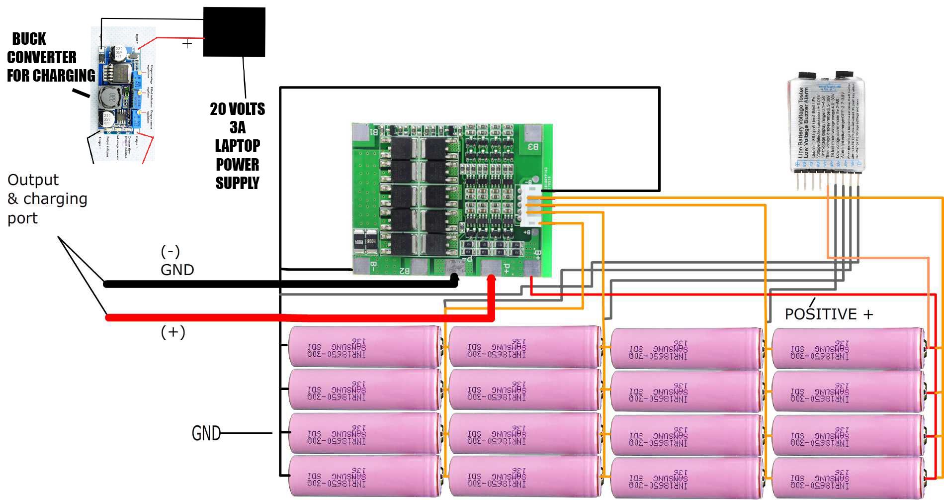 DIY Battery Pack With BMS : 4 Steps - Instructables