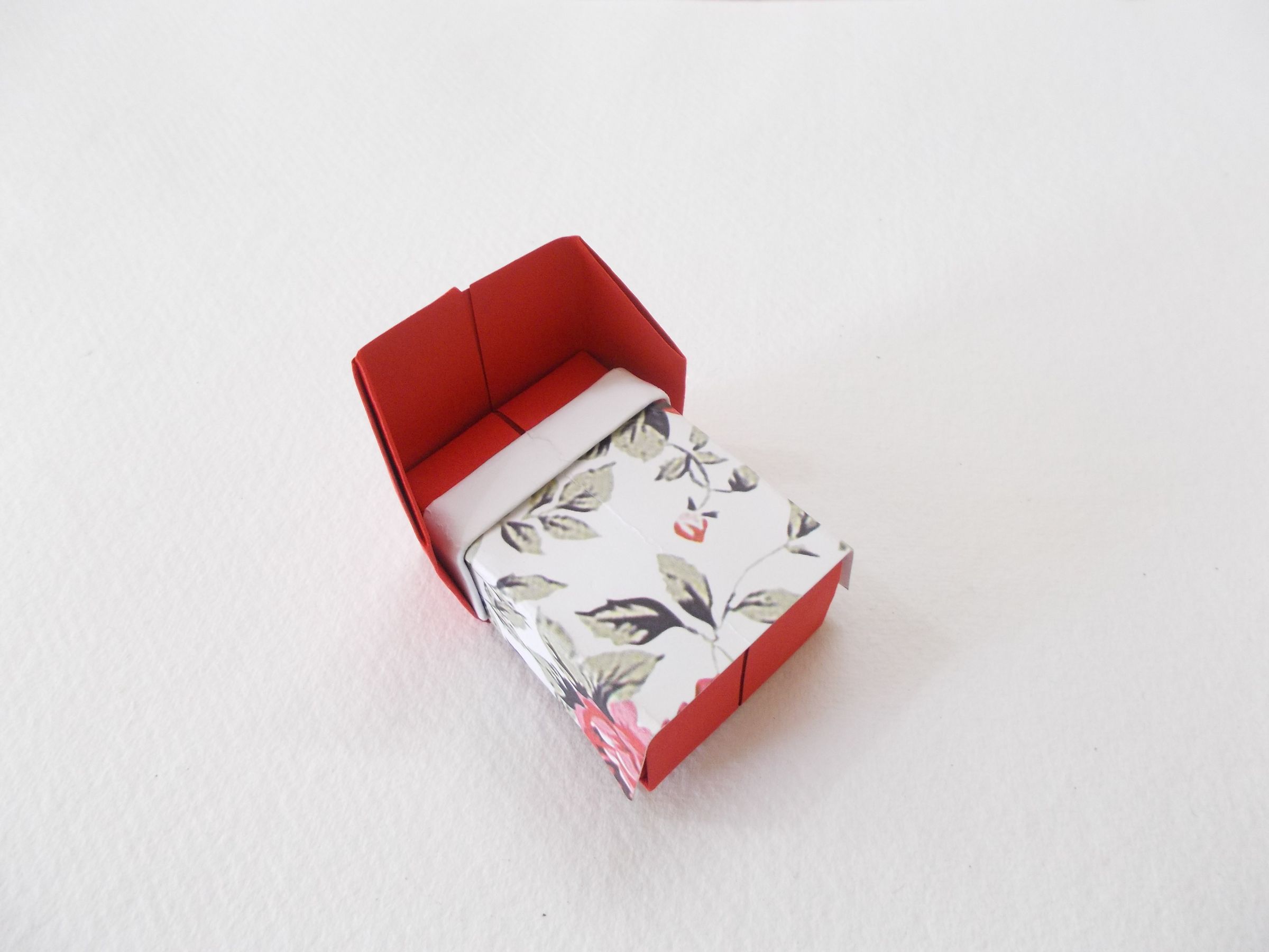 Easy DIY Paper Crafts: How to Make Origami Bed With Bedding : 6 Steps ...