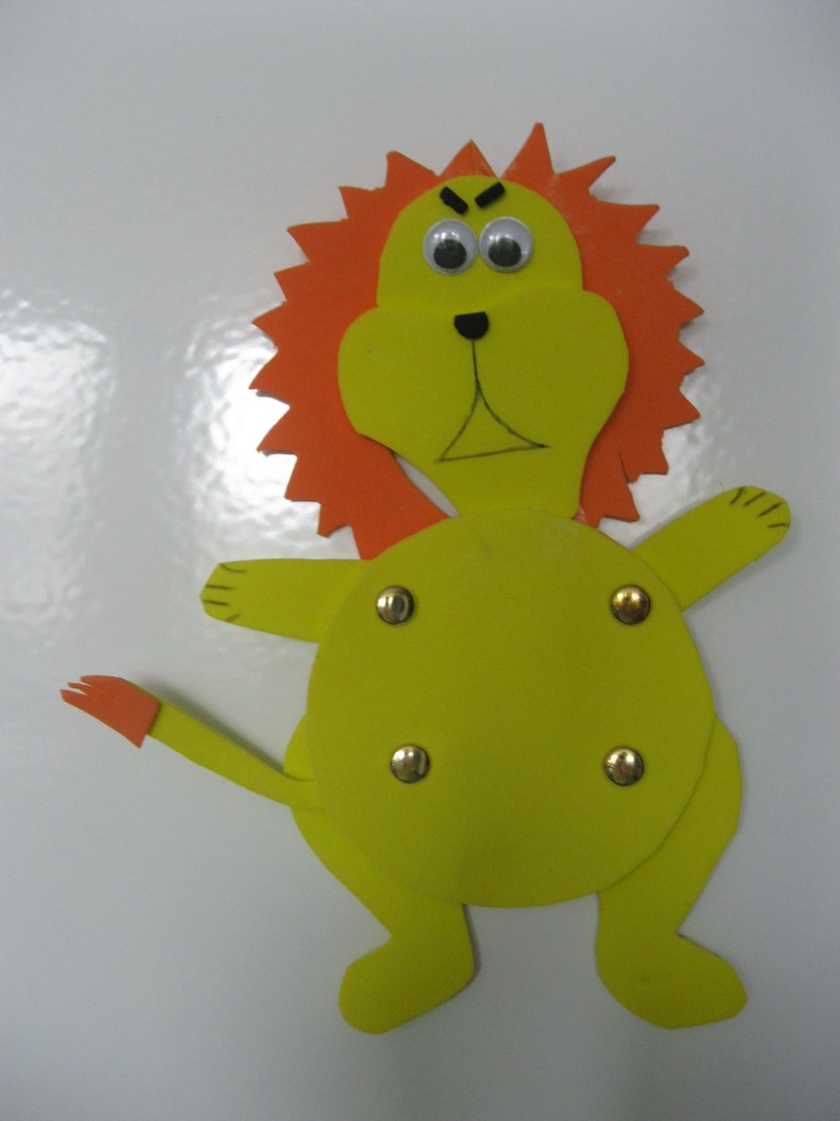 Movable Paper Foam Lion : 5 Steps - Instructables