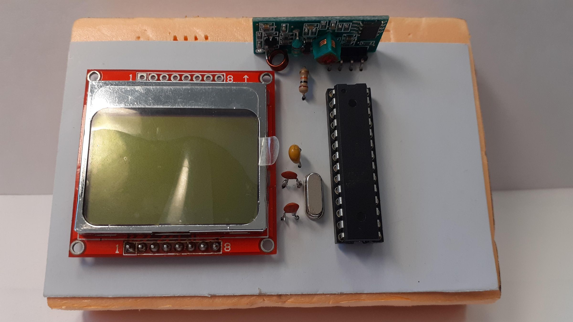 AVR Microcontroller. RF433 Wireless Temperature Sensor With LCD ...
