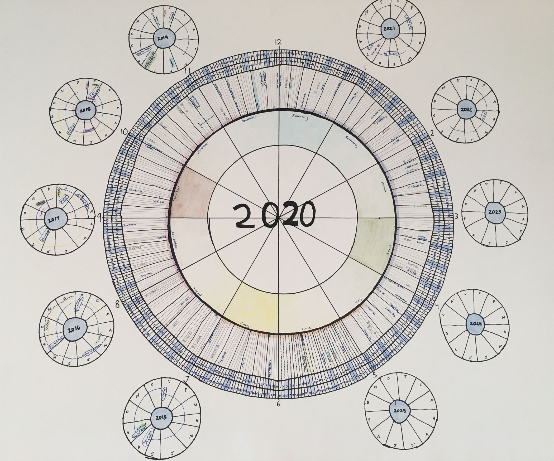 Clock-shaped Calendar : 3 Steps (with Pictures) - Instructables