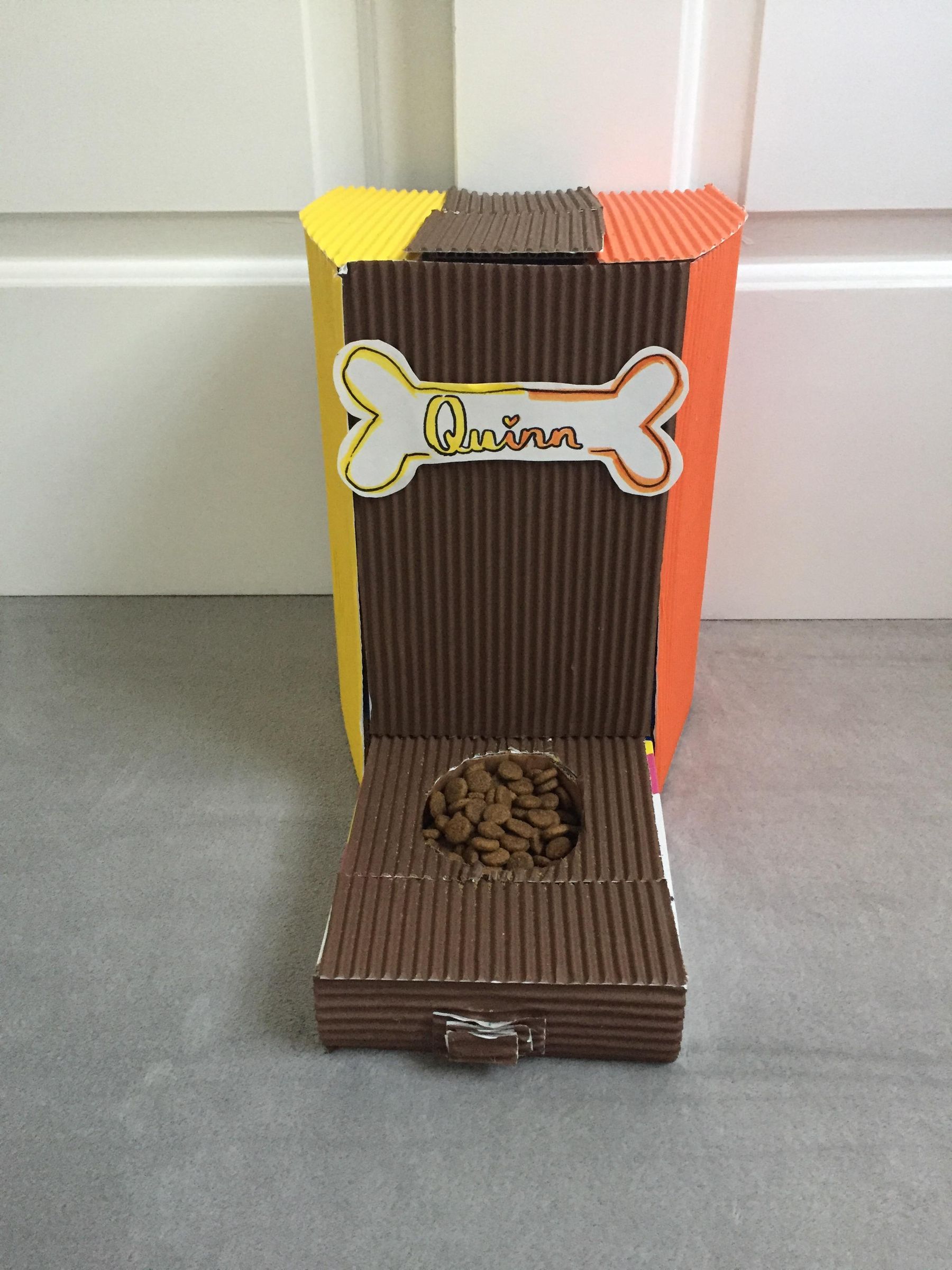 Self-Portioning Dog Feeder Made From Old Boxes : 24 Steps (with ...