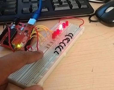 Led Chaser WITH a Functional Button Controlled by Arduino. : 3 Steps - Instructables