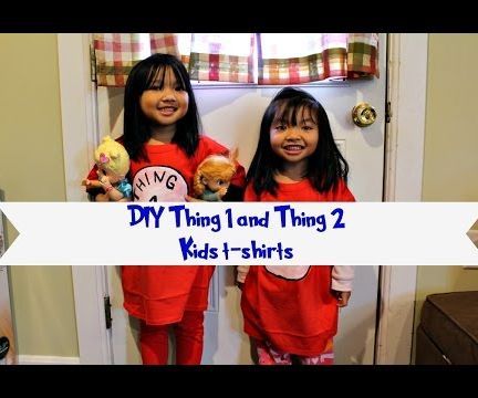 DIY Thing 1 and Thing 2 Kids T-shirt : 5 Steps (with Pictures ...