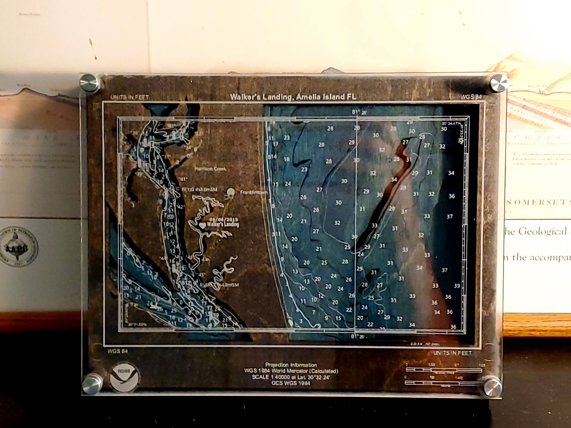 Custom Nautical Chart With Accompanying Bathymetric Contours : 5 Steps ...