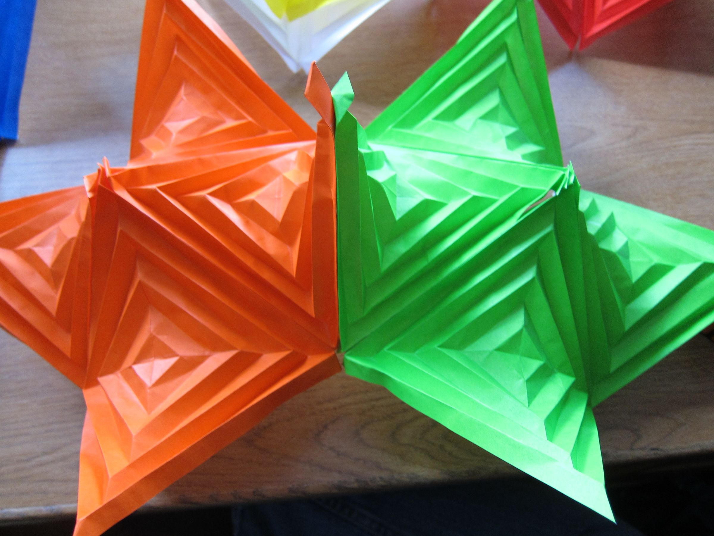 Paper "Cube" Made of Hyperbolic Paraboloids - Modular Math Origami : 7 ...