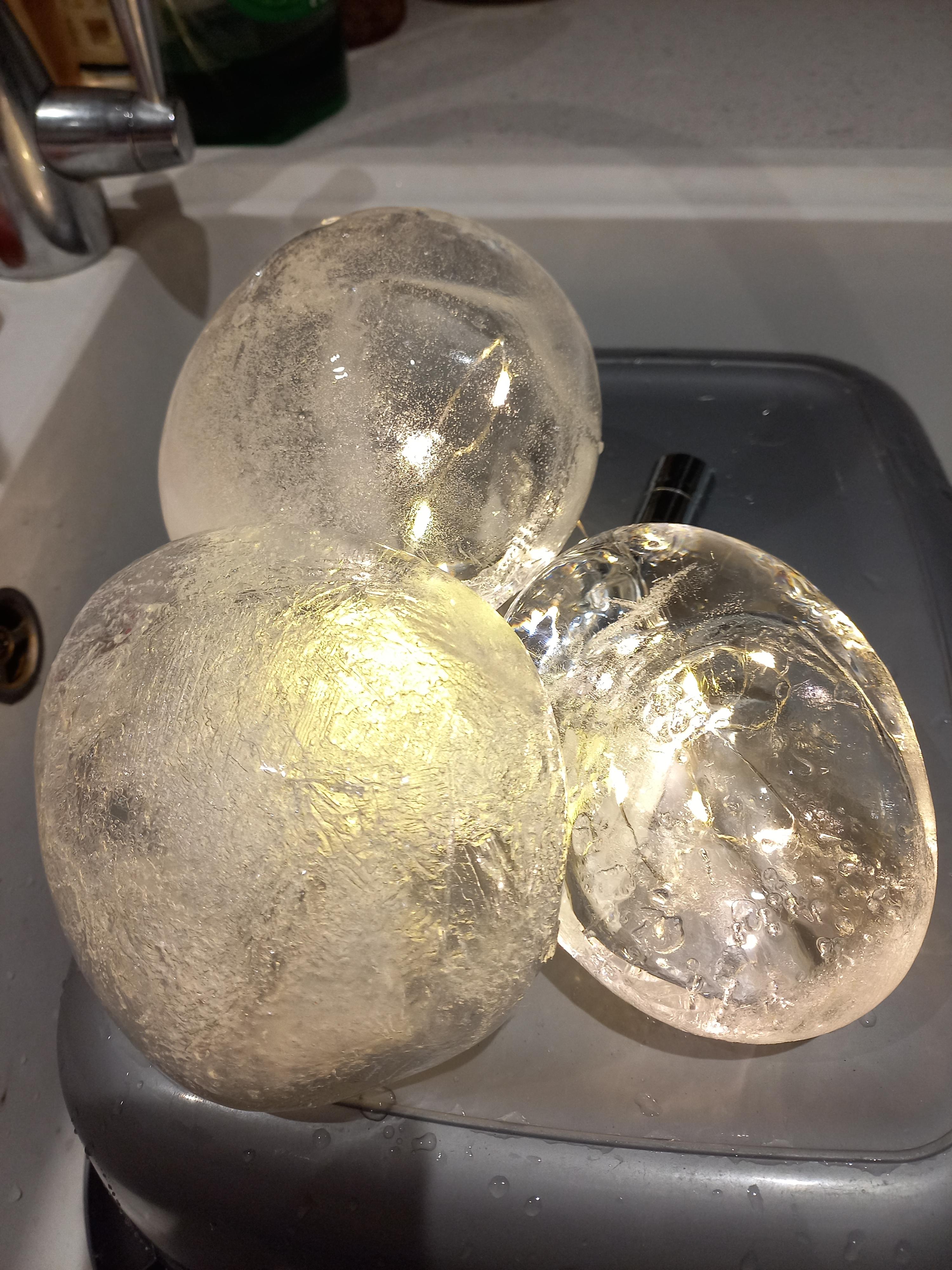 Hollow Ice Balls With Lights Inside - Outdoors or Indoors - Science ...