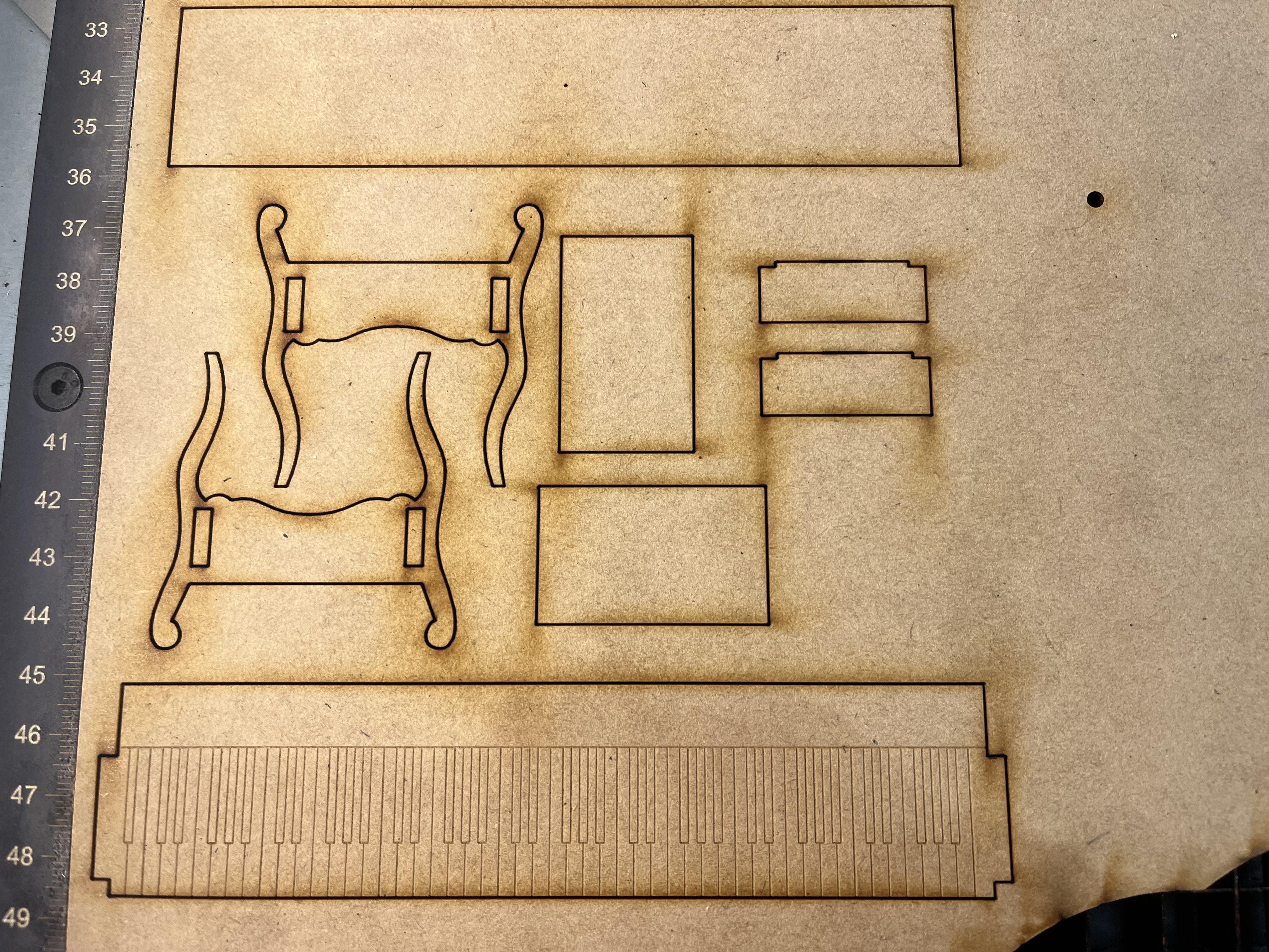 Acoustic Piano Music Box - Laser Cut (Customizable Gift) : 18 Steps ...