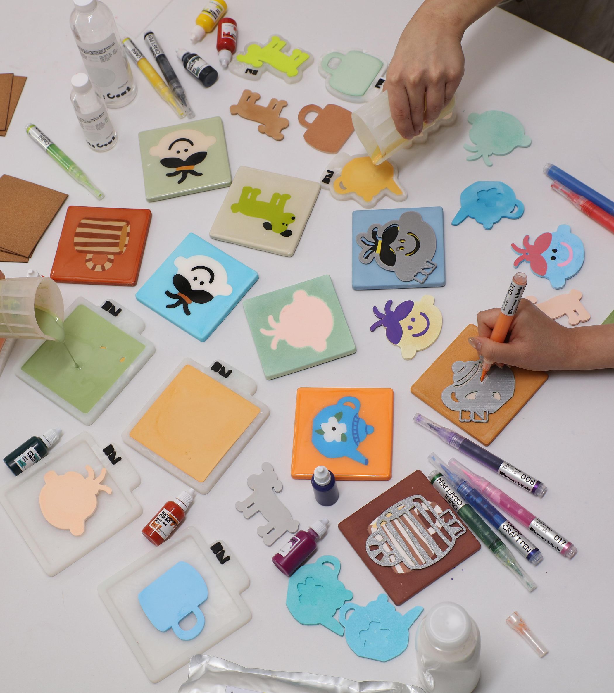 DIY Plaster Coasters With Resin Finish: a Step-by-Step Guide--Boowan Nicole : 9 Steps (with ...