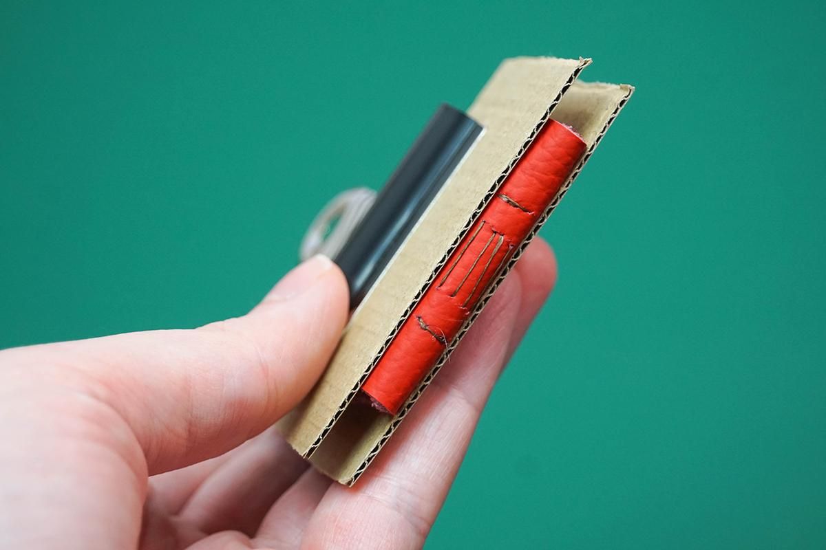 DIY Mini Book With Long Stitch Binding | How to Make a Tiny Bound Book ...