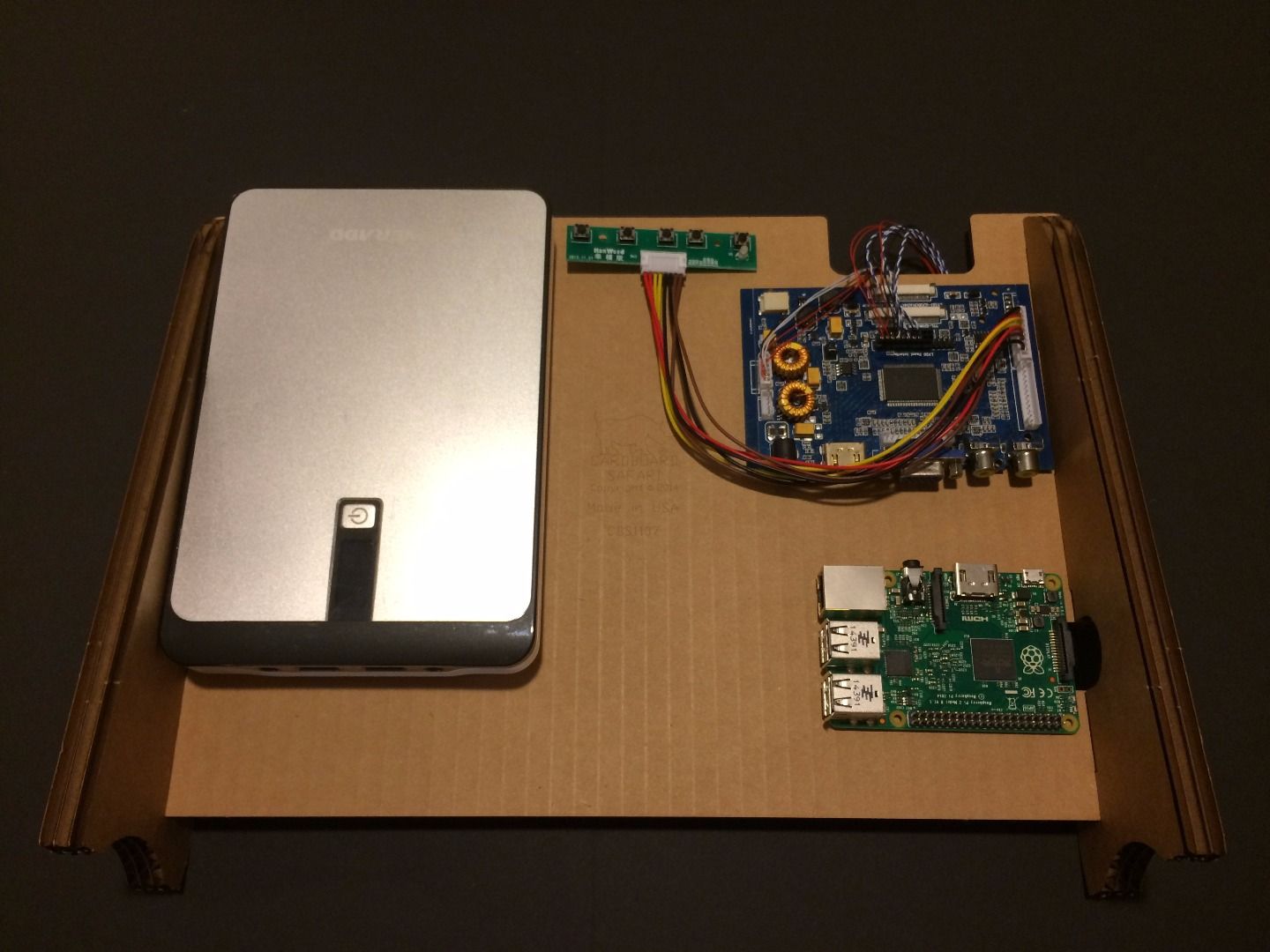 Battery Operated Cardboard HDMI Retro TV Stand for Your Raspberry Pi ...