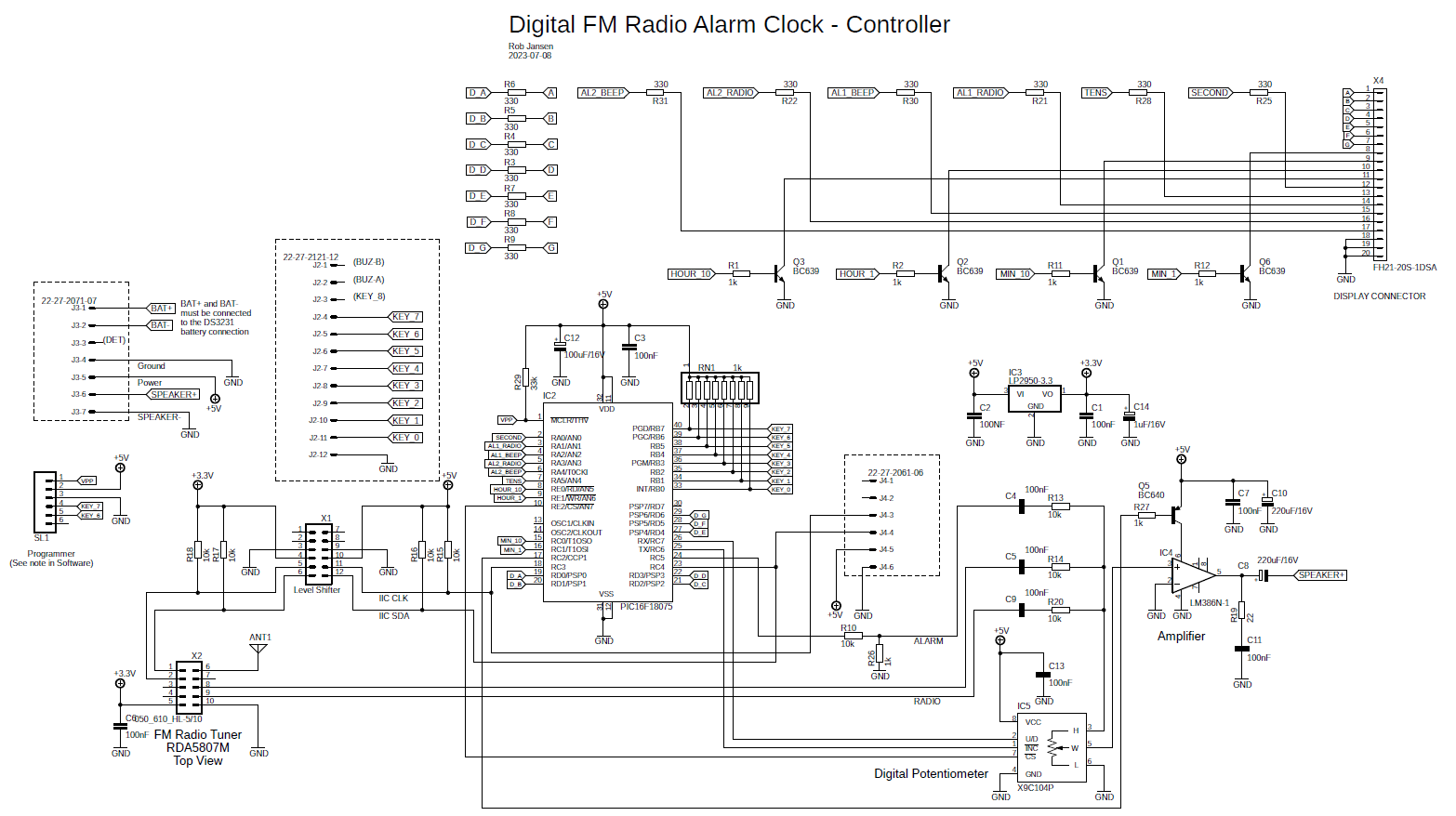 DIY Digital Alarm Clock With FM Radio : 4 Steps (with Pictures ...