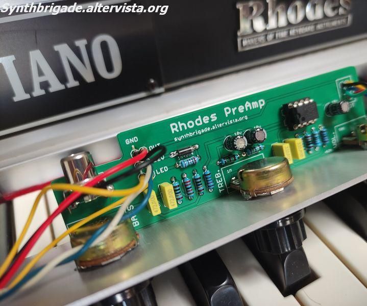 Rhodes Stage Piano Pre-amplifier (and Dedicated MarkII Name Plate) : 7 ...