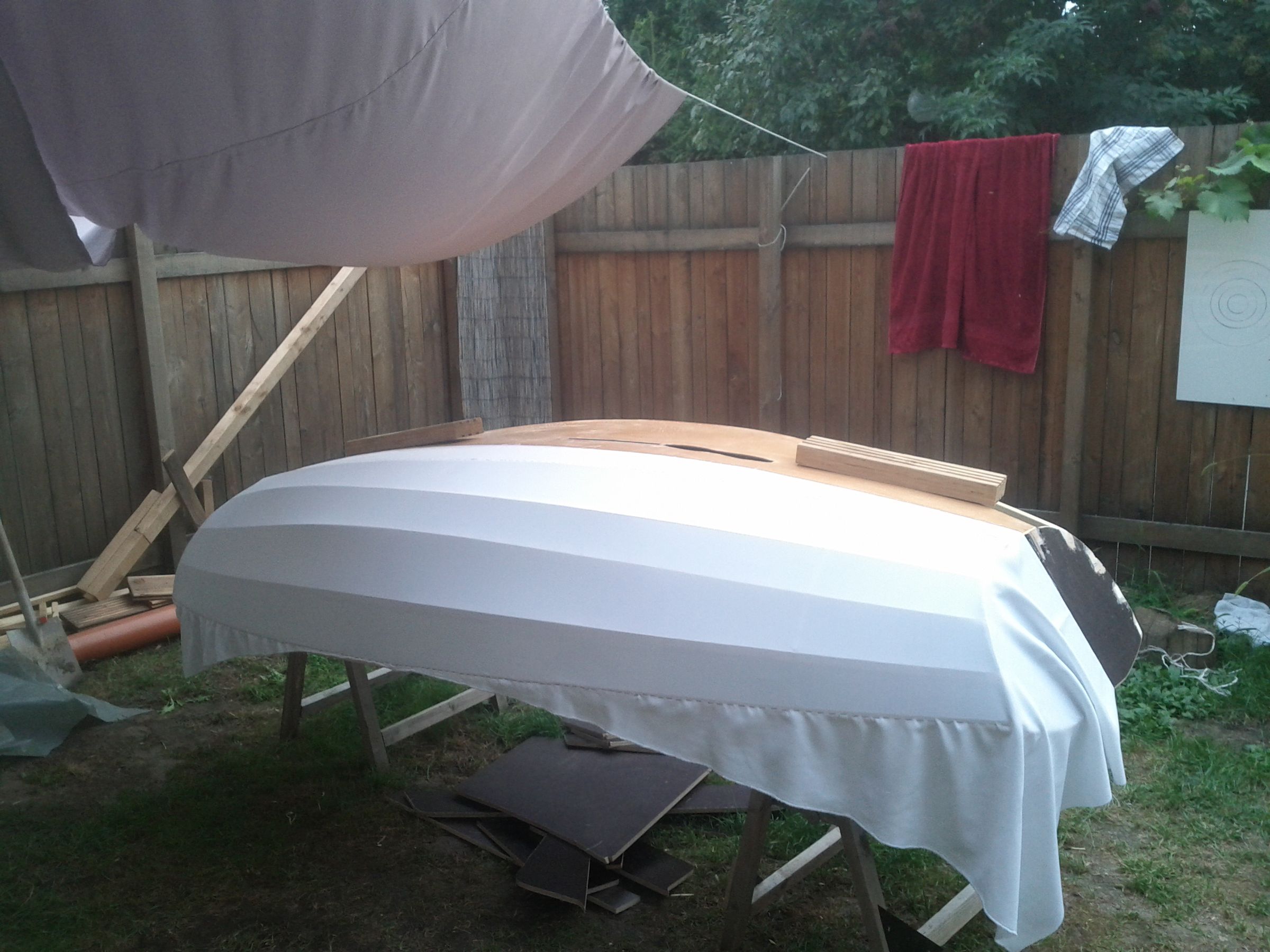 240cm Skin on Frame Sailing Pram With Mirage Drive : 7 Steps (with ...