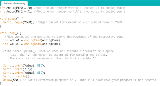 Arduino To Processing Serial Communication Without Firmata Instructables 