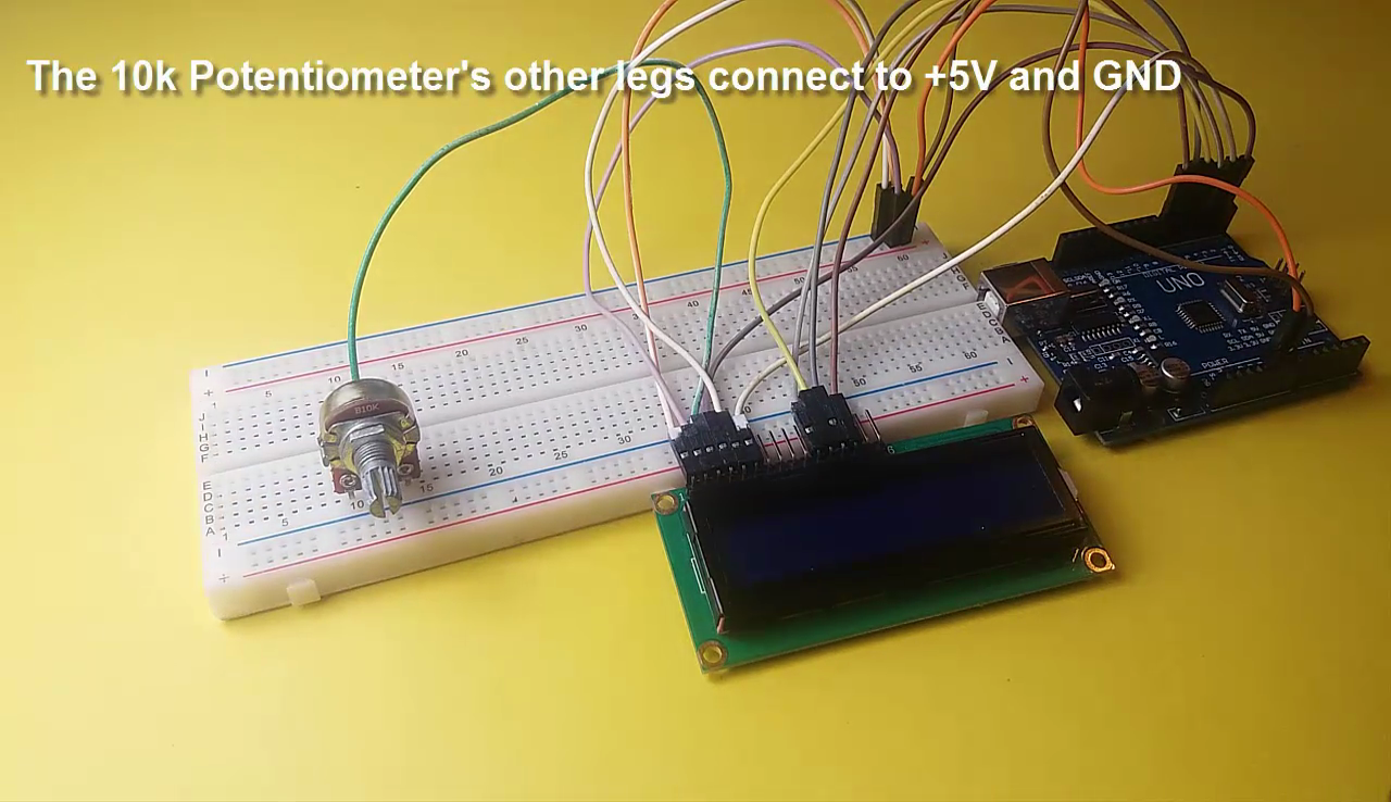 Arduino - Ultrasonic Sensor HC-SR04 With LCD Display : 4 Steps ...