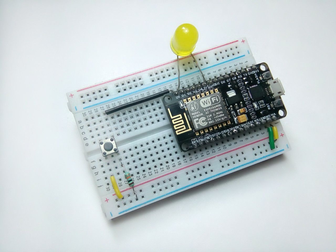 Control LED Using PushButton With NodeMCU : 6 Steps (with Pictures ...