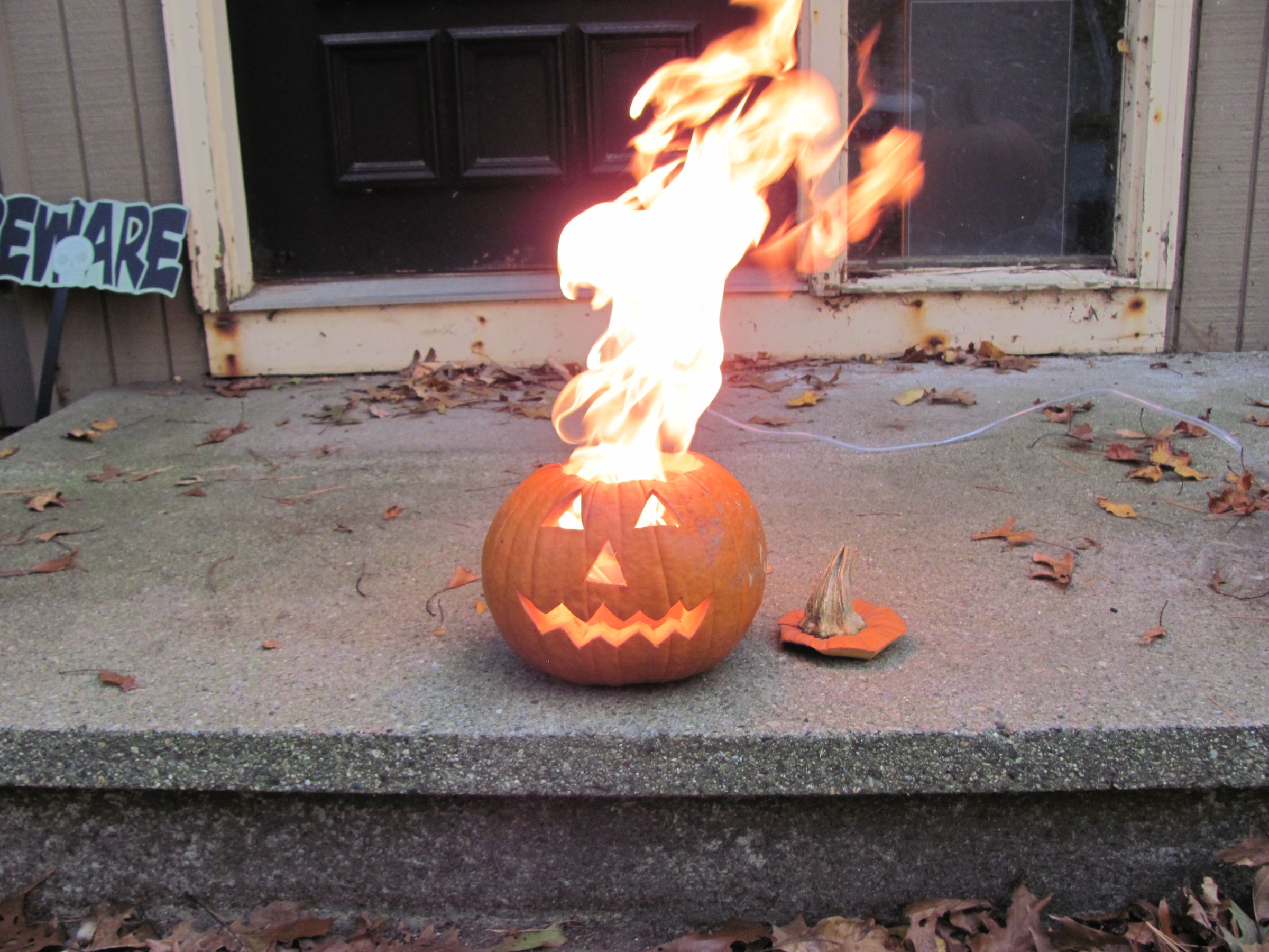 Jack-o'-lantern on Fire ('Propane Pumpkin') : 5 Steps (with Pictures ...