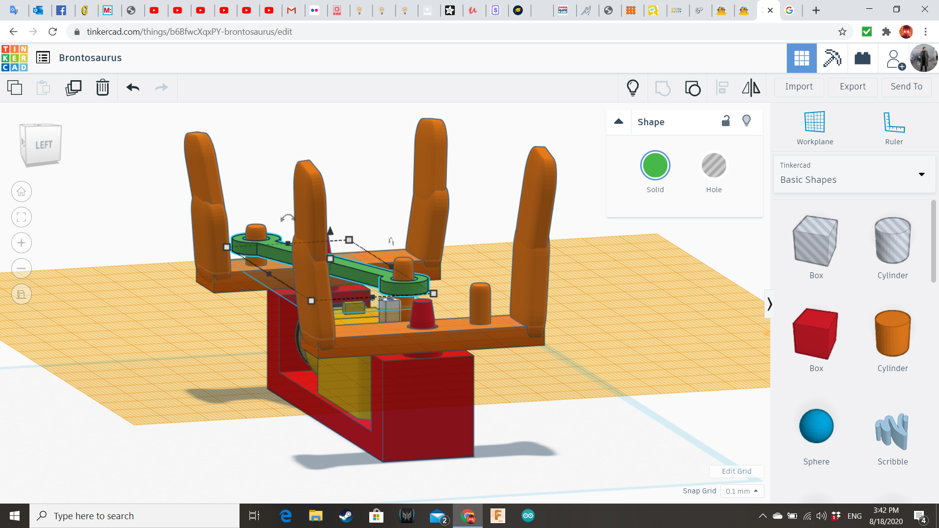 Tinkercad Robotics for School: Create TWO Walking Machines! : 27 Steps ...