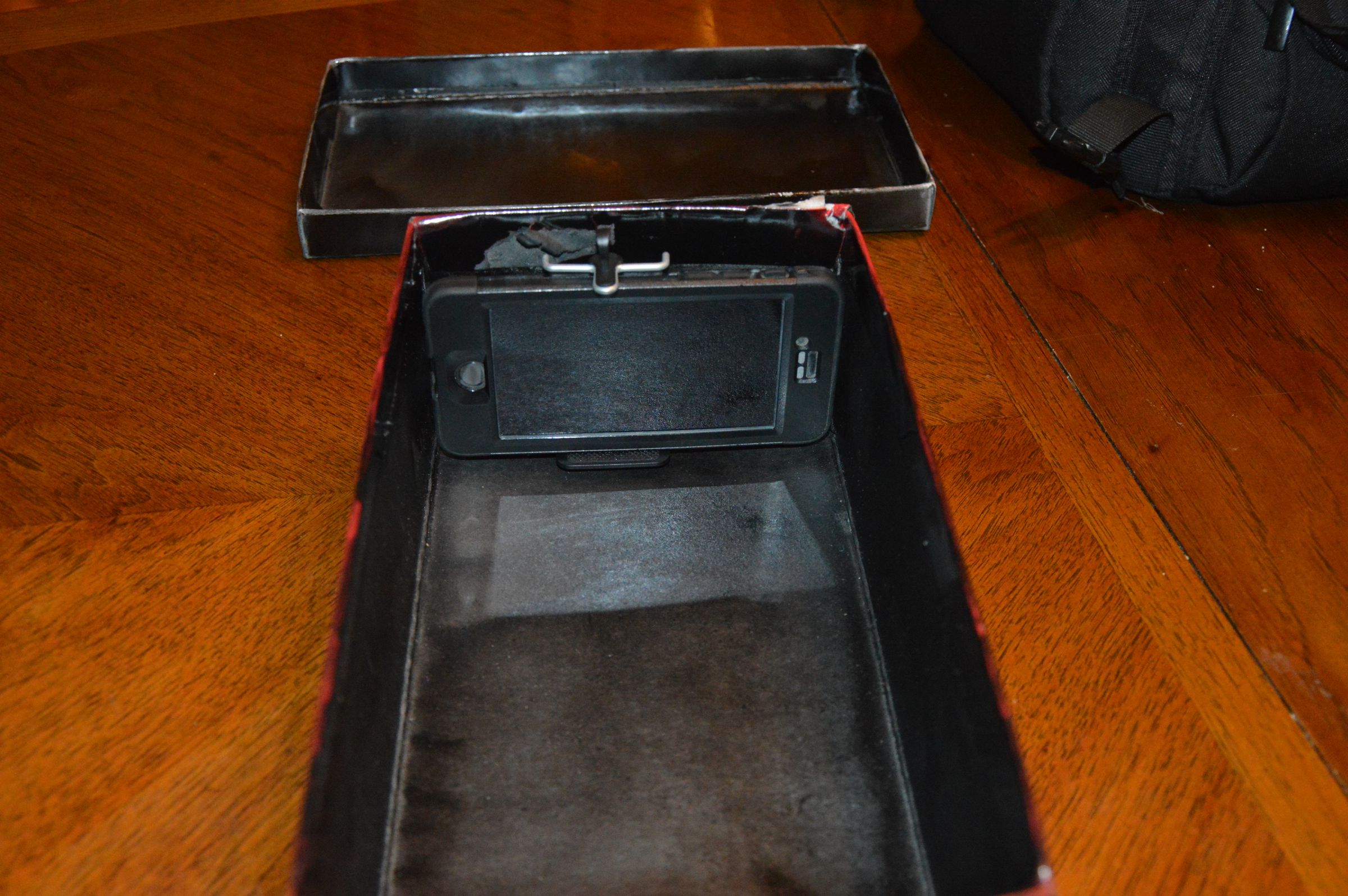 Shoe Box Cell Phone Projector : 9 Steps (with Pictures) - Instructables