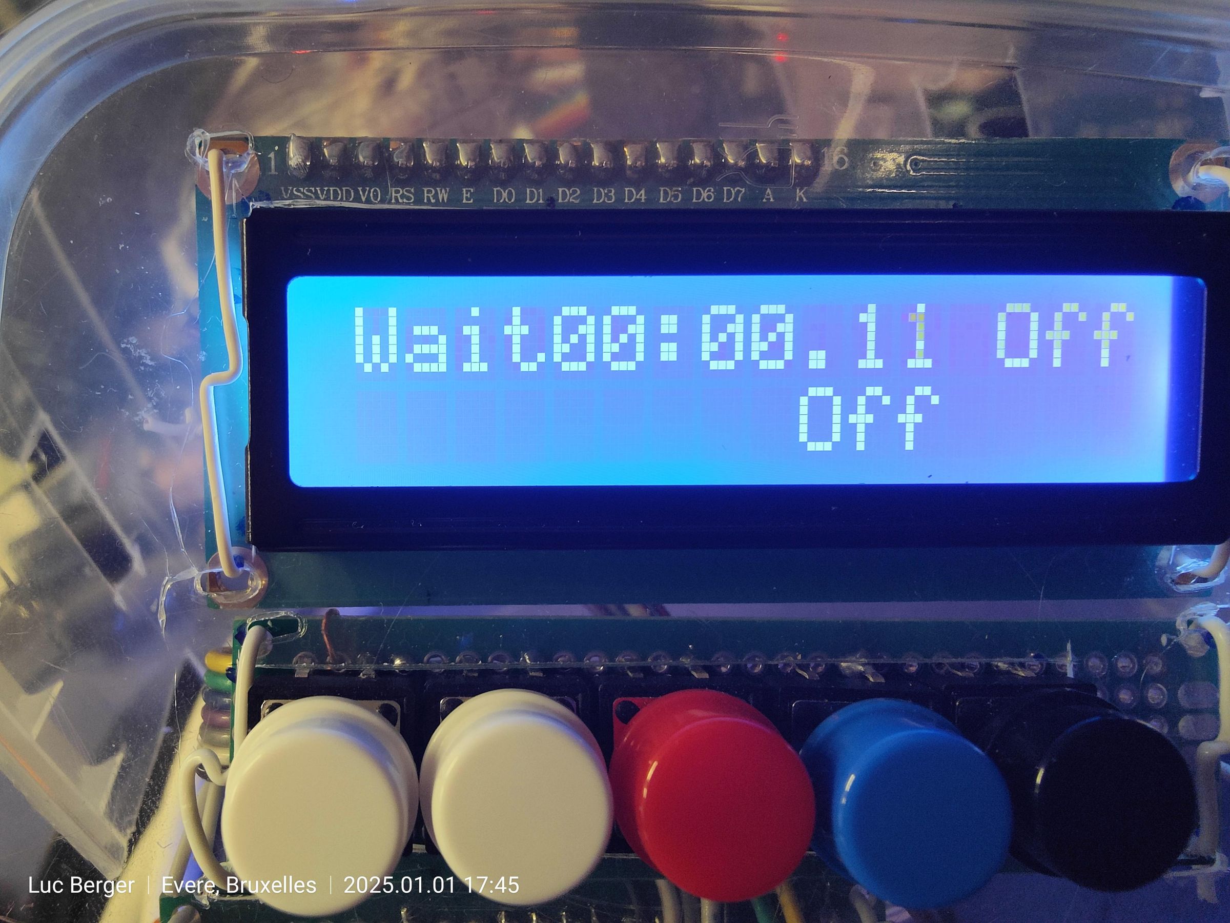 Power by Countdown Timer, LCD Display 16x2, 5 Buttons - Instructables